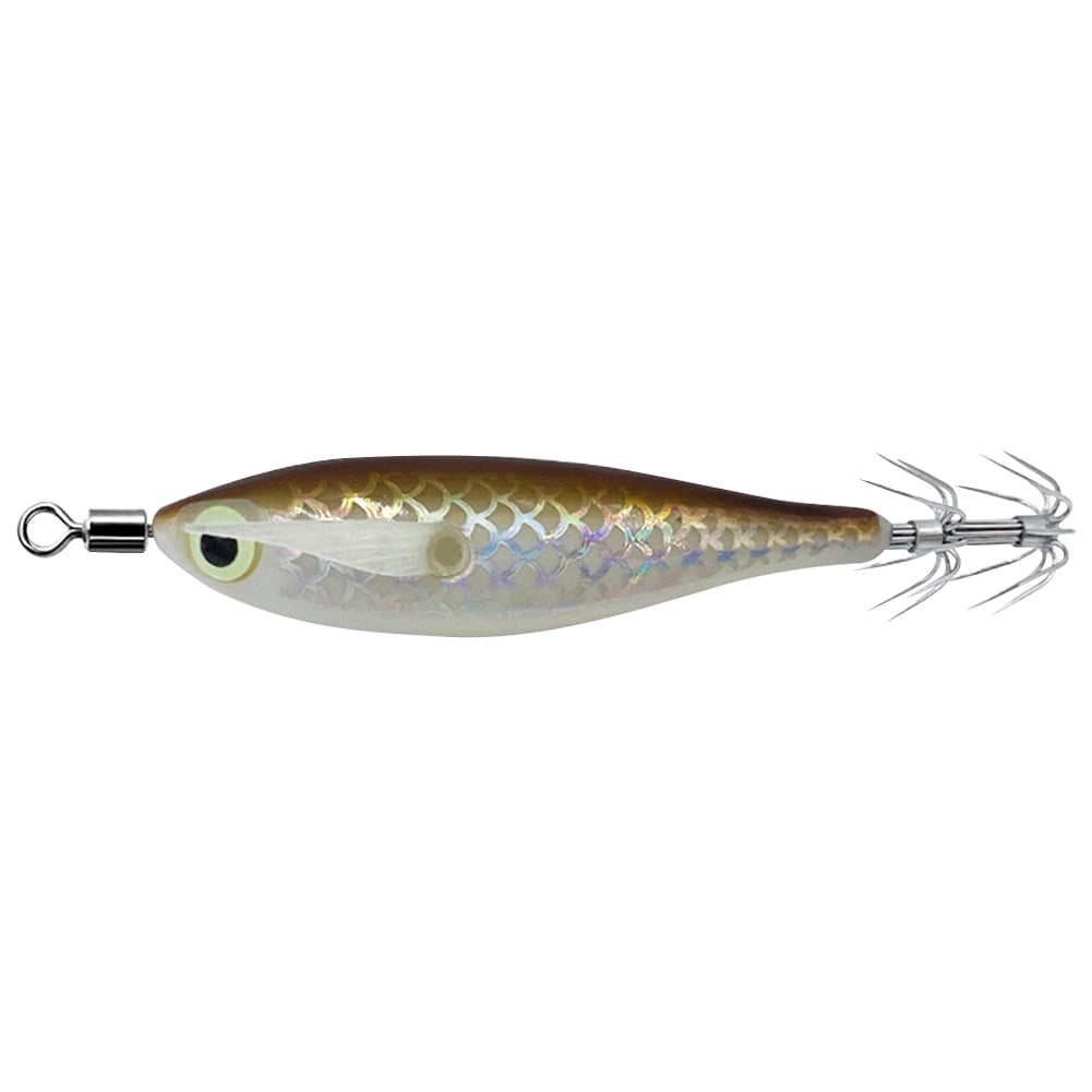 HIPKZ Luminous Squid Hook Cuttlefish Attracting Lure Double Hook Glow ...