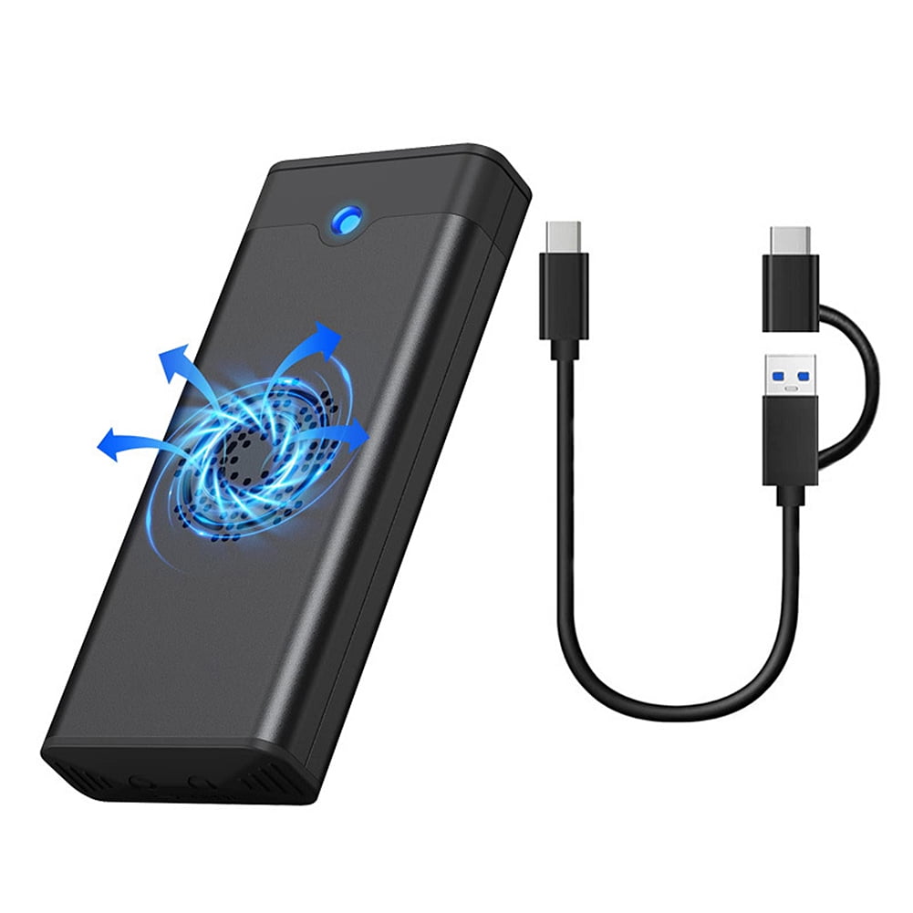 HIPKZ M.2 Nvme Ngff Hard Drive Case with Cooling Fan Solid State Drive ...