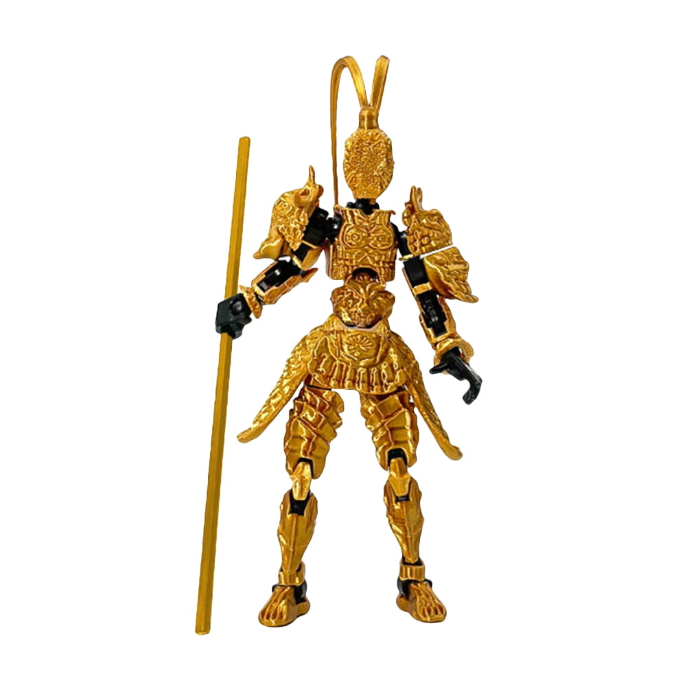 HIPKZ Monkey King 3D Printed Action Full Body Mechanical Movable Toy ...