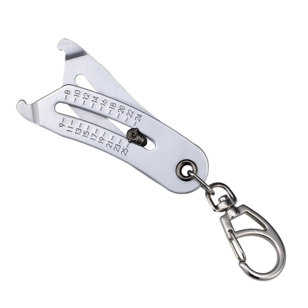 HIPKZ Nut Bolt Head Size Catcher Keychain Stainless Steel Nut Bolt Head ...