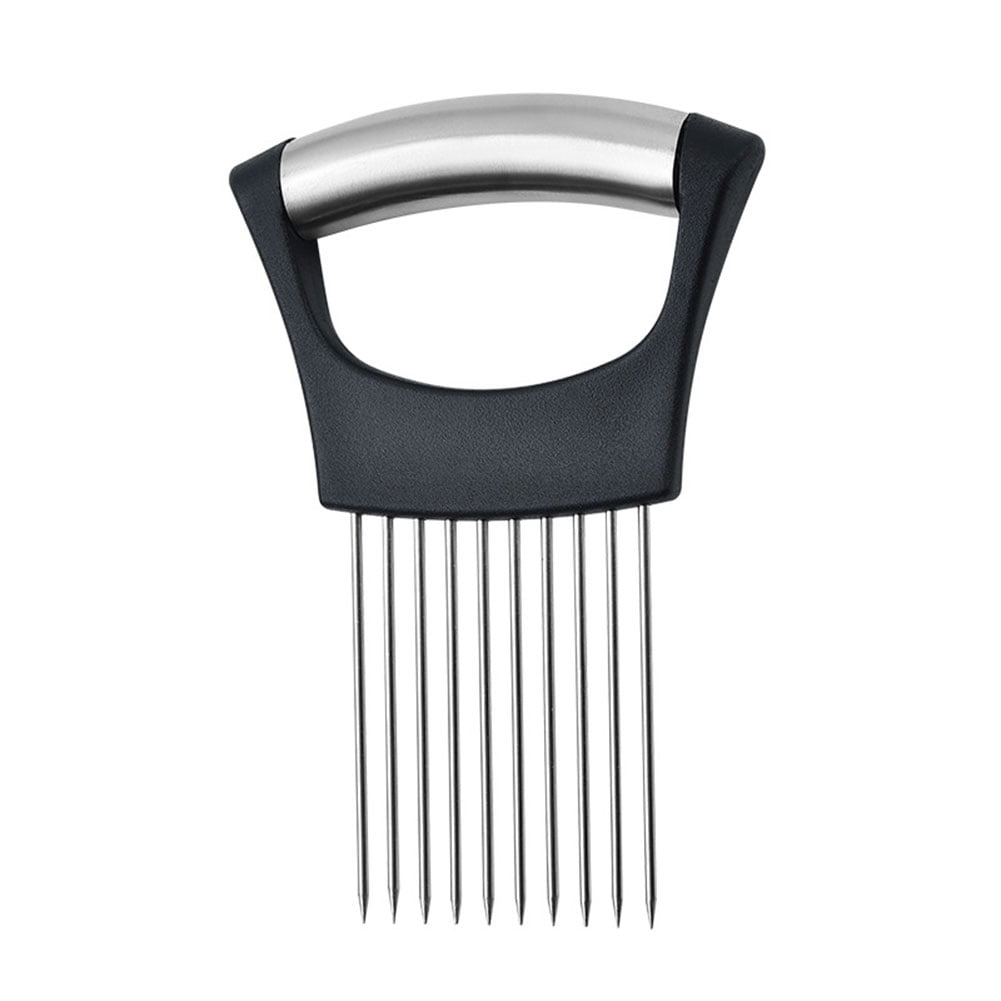 HIPKZ Onion Slice Holder with Anti-slip Handle Kitchen Chopper Slicing ...