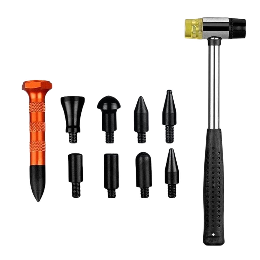 HIPKZ Paintless Dent Repair Kit 8 Parts Head Car Dings Tabs Down Repair ...