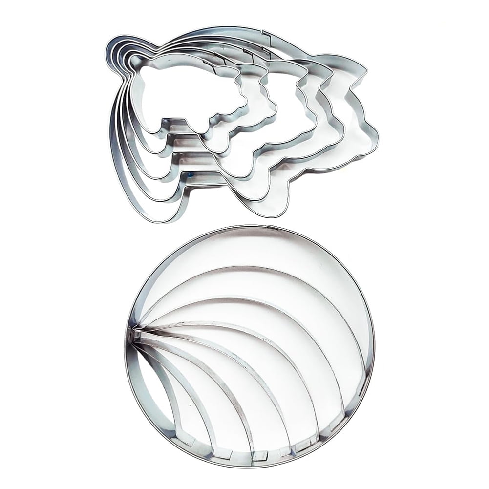 HIPKZ Stainless Steel Concha Cutter With 5 Sizes Pig Cookie Cutter ...