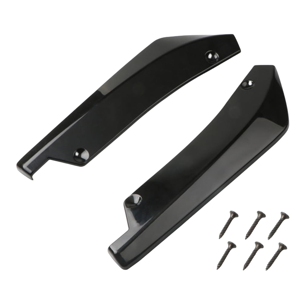 HIPKZ Universal Winglets Side Skirt Extension Black Car Corner ...