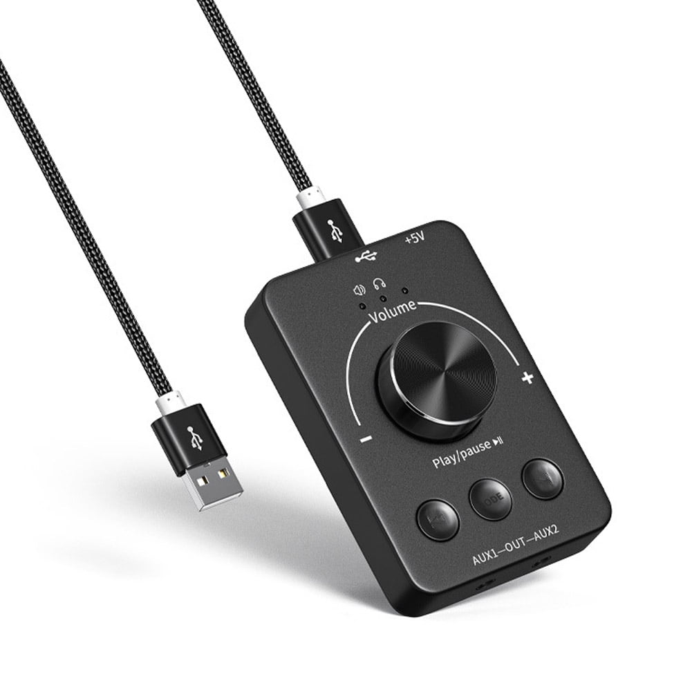 HIPKZ Usb Volume Control Knob Computer Volume Controller 3 Modes Bluetooth-compatible5.1 ...