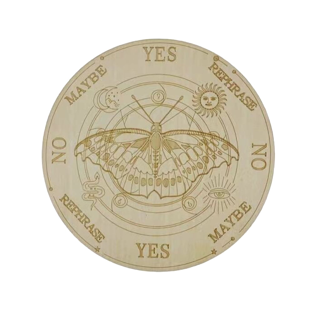 HIPKZ Wooden Carved Divination Pendulum Board Metaphysical Healing ...