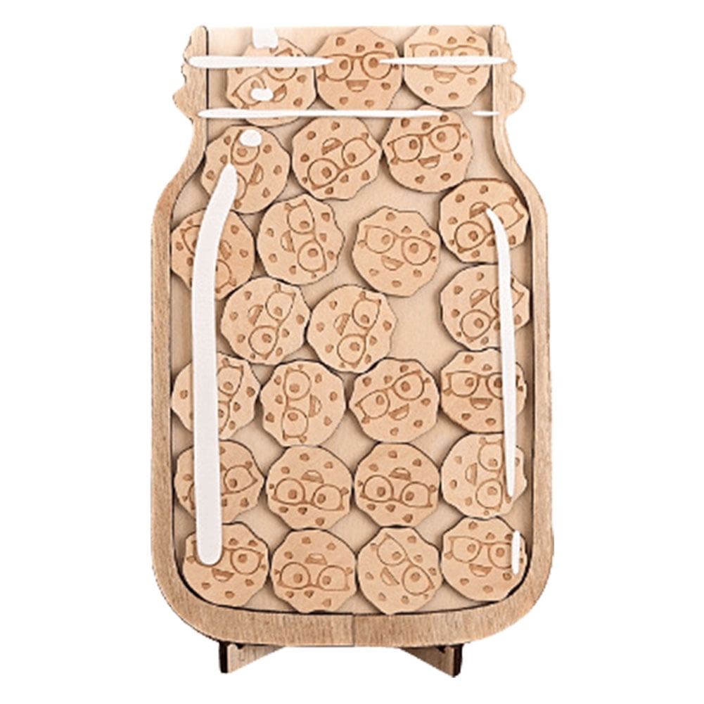 HIPKZ Wooden Motivational Reward Jar with Standing Base Positive ...