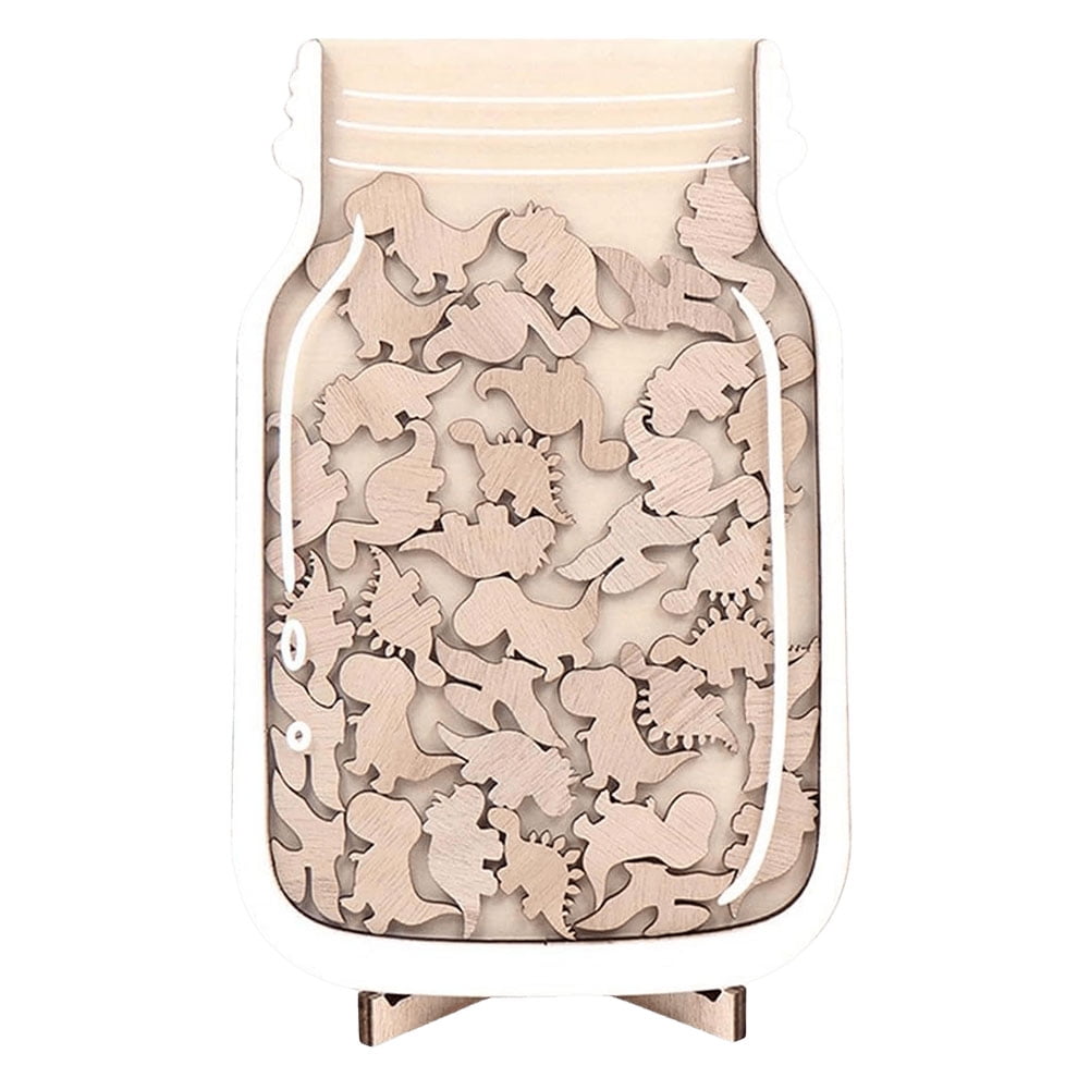 HIPKZ Wooden Motivational Reward Jar with Standing Base Positive ...