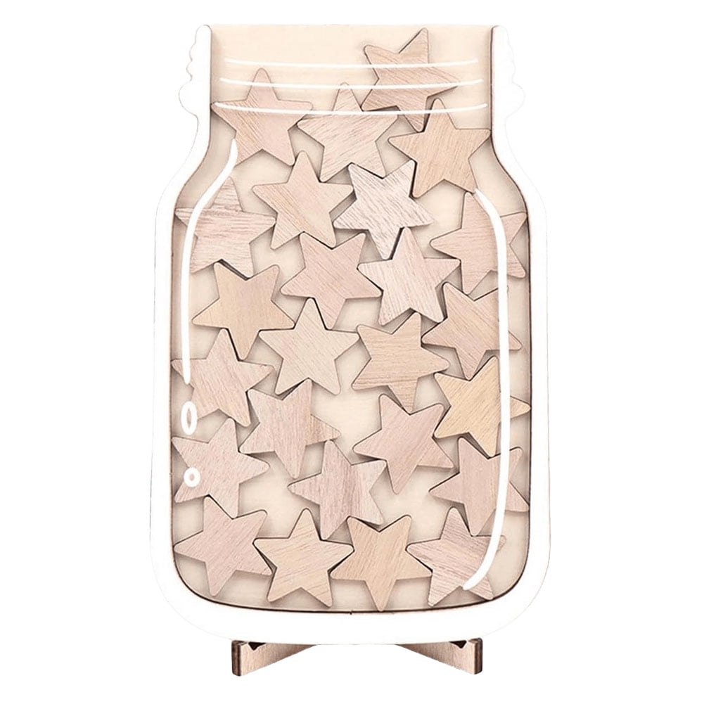 HIPKZ Wooden Motivational Reward Jar with Standing Base Positive ...