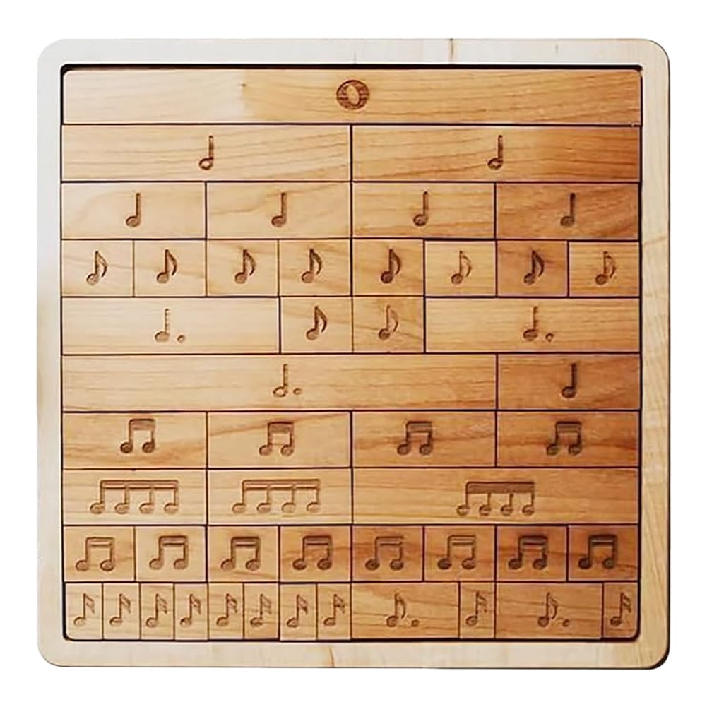 HIPKZ Wooden Music Puzzle Toy Early Educational Learning Music Puzzle Toy Musical Classical ...