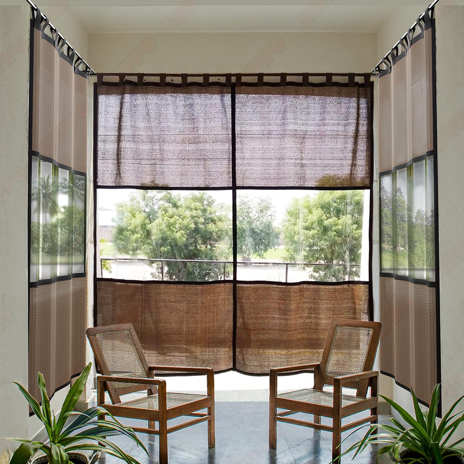 HIPPO All Season Curtains Protection from Sun Dust Rain Cold Winds See ...