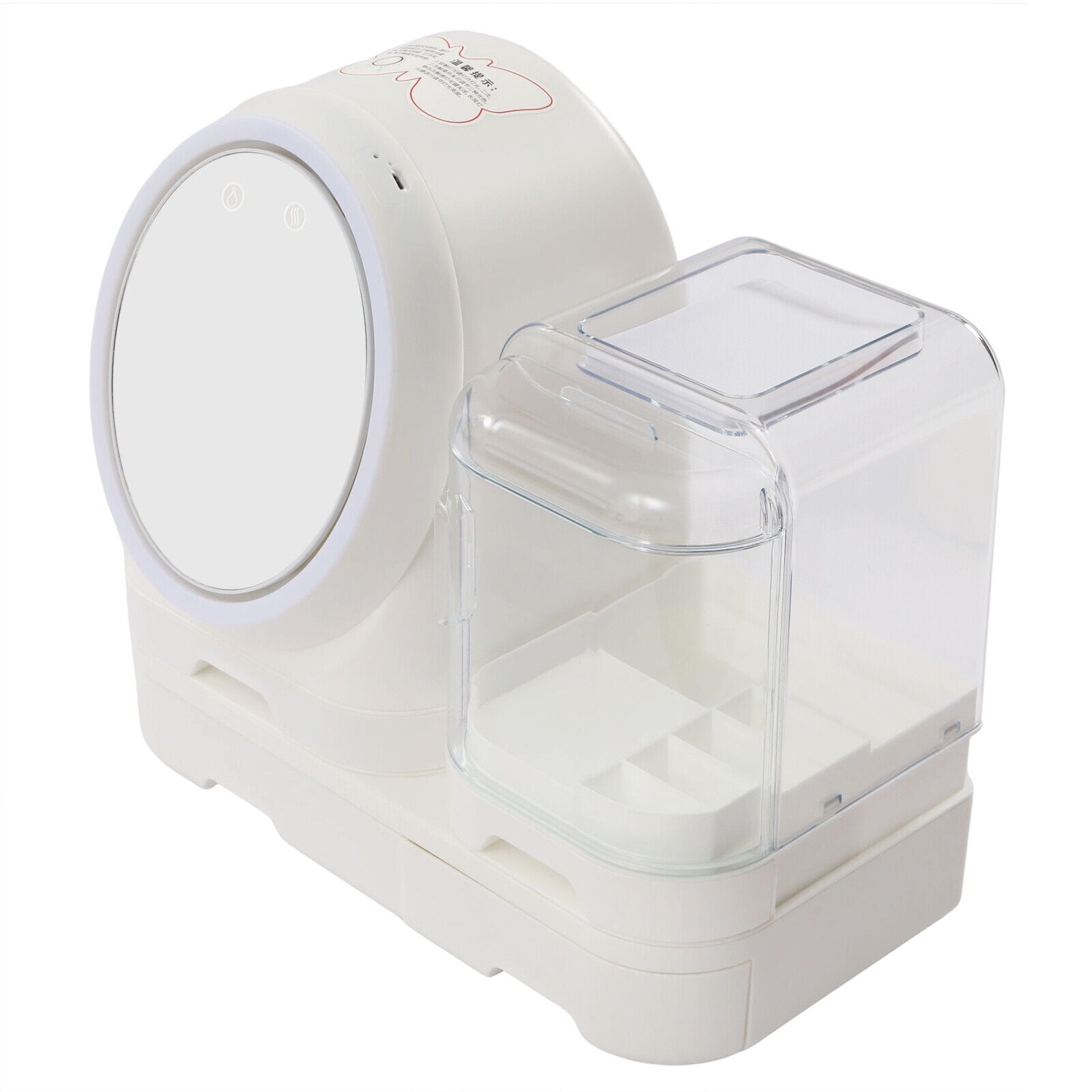 HIPS White Cosmetic Storage Display Cases with Mirror Suitable ...