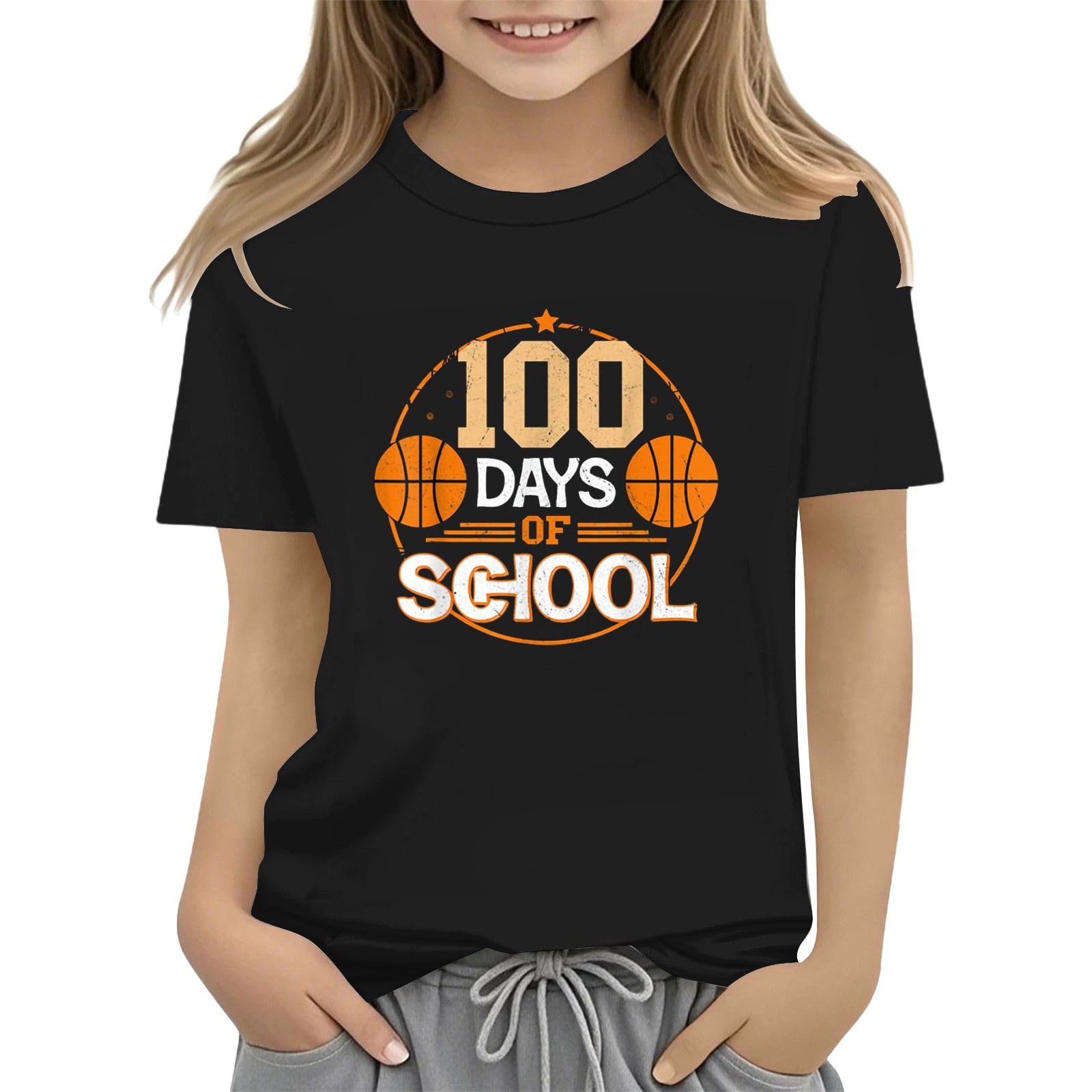 HIPYLO Cute Graphic Tees for Teen Girls Baby Girls' Tops 7t Girls ...
