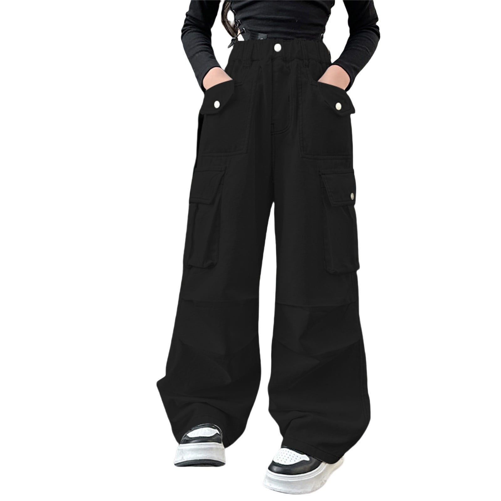 HIPYLO Girl Uniform Pants Cute Sweatpants Tweed Pants 5t Girl Clothes ...