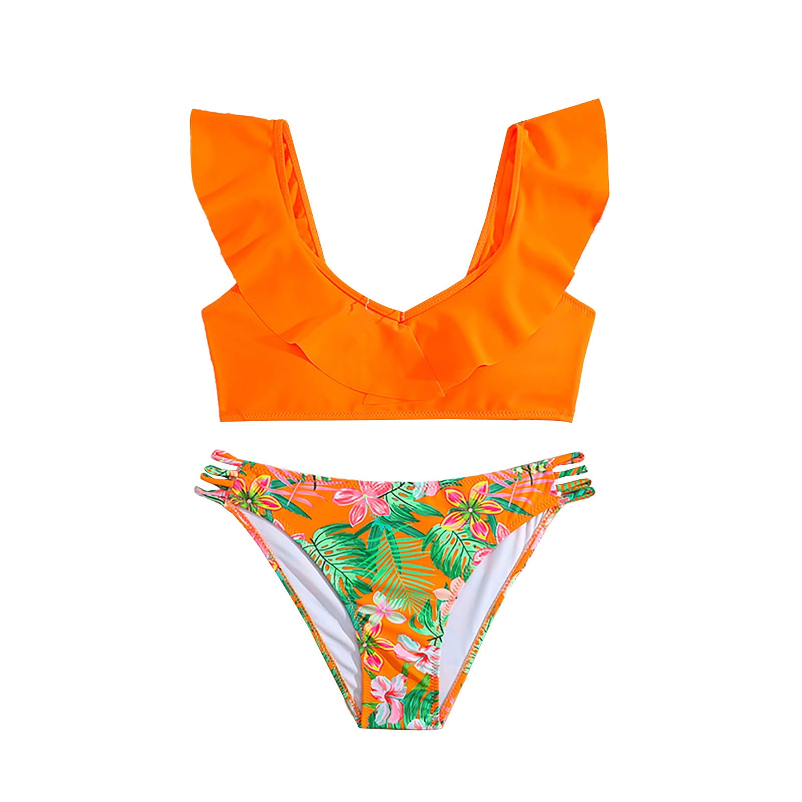 HIPYLO Teen Bathing Suits Kids 2 Piece Swimsuit Girls Young Girls ...