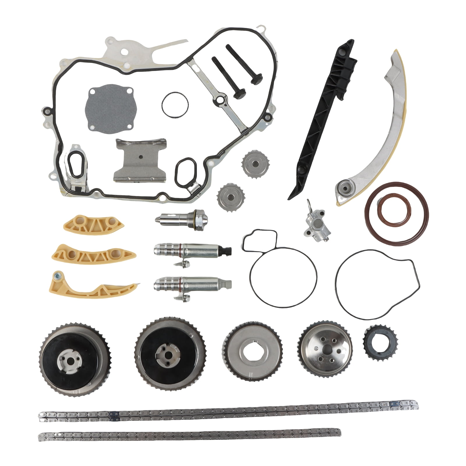 HIRINTOL Timing Chain Kit VCT Selenoid Actuator Gear Cover Gasket Fit ...