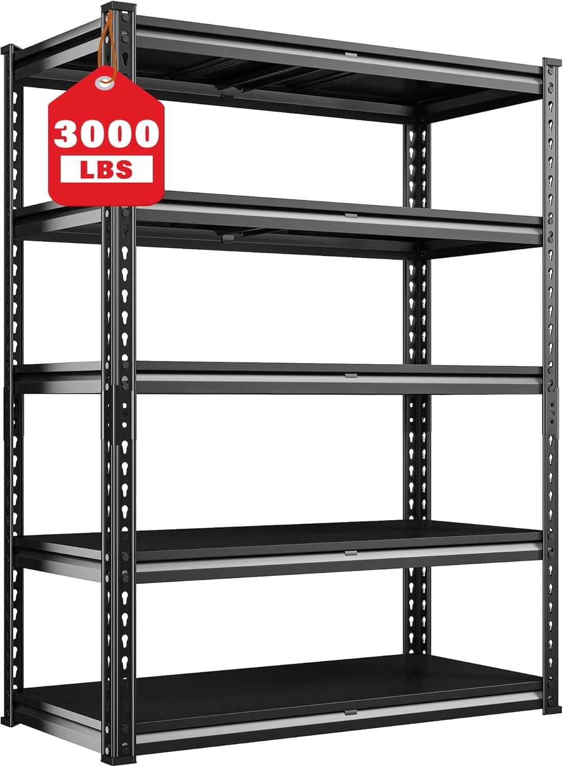 HISAA 3000 LBS Garage Shelving 72" H Storage Shelves Heavy Duty ...