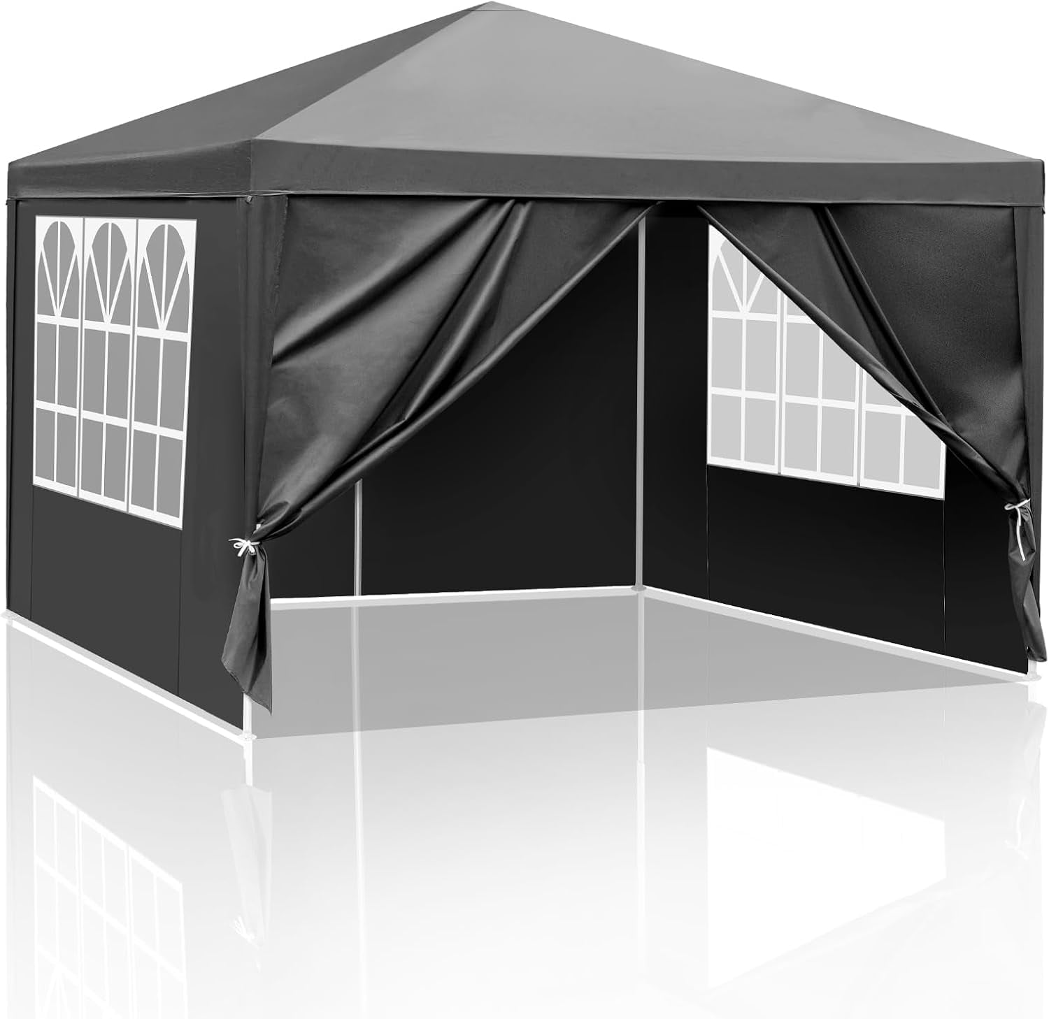 HISAA Outdoor Party Tent, Patio Canopy Tent Gazebo with Removable ...