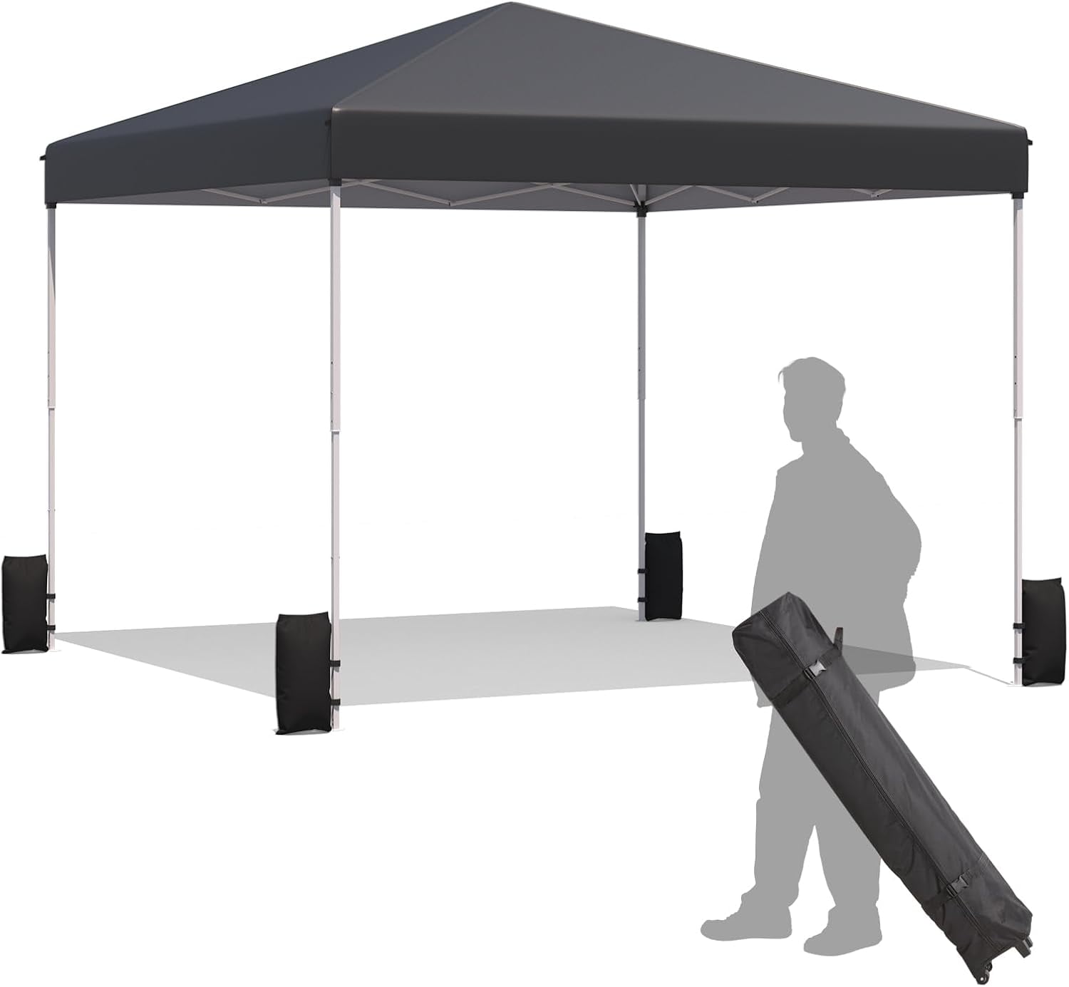 HISAA Pop Up Tent, Easy to Set Up Outdoor Canopy, Portable Gazebo for ...