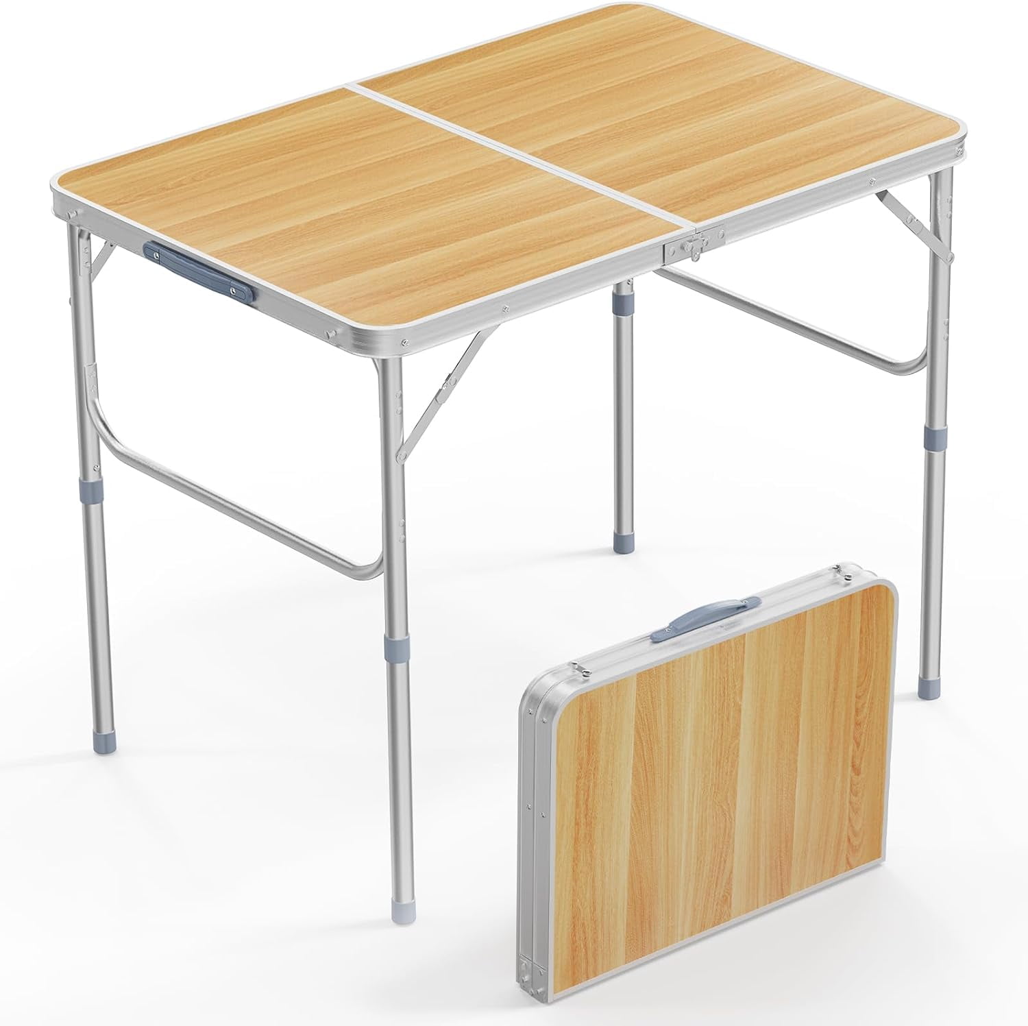 HISAA Portable Small Folding Camping Table with Carrying Handle – Must ...