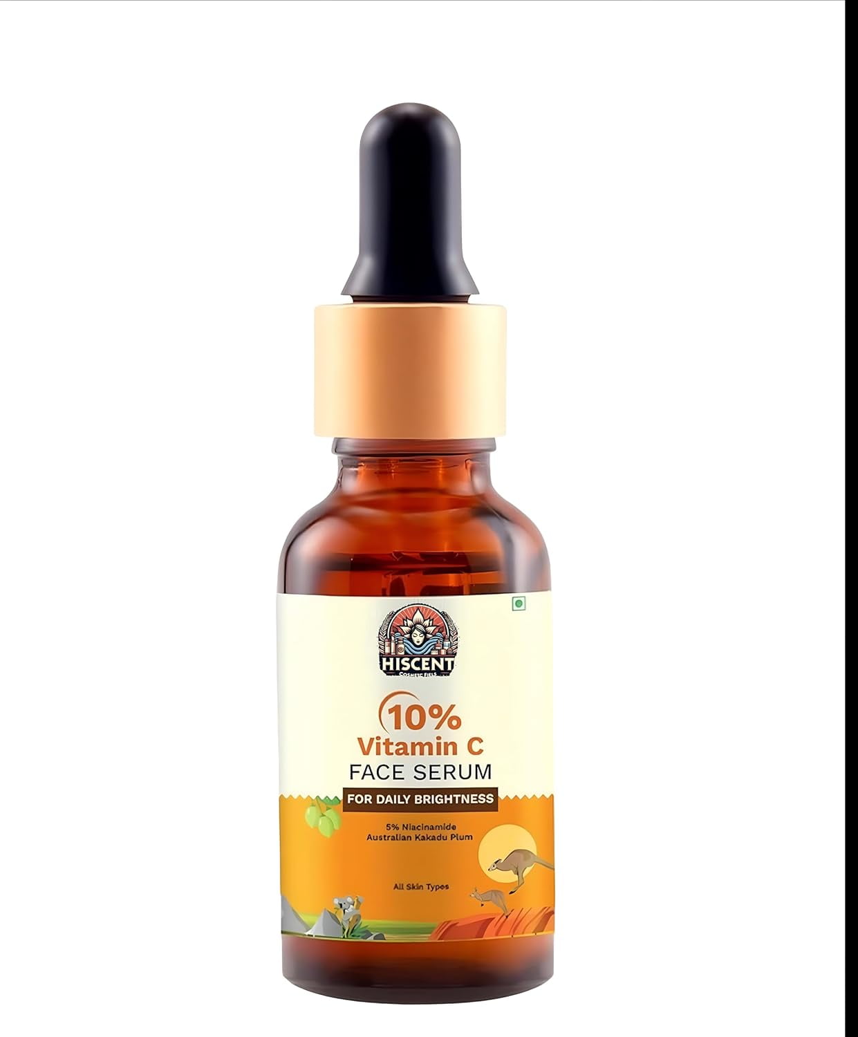 HISCENT Vitamin C Face Serum 10 with Niacinamide and Kakadu Plum ...