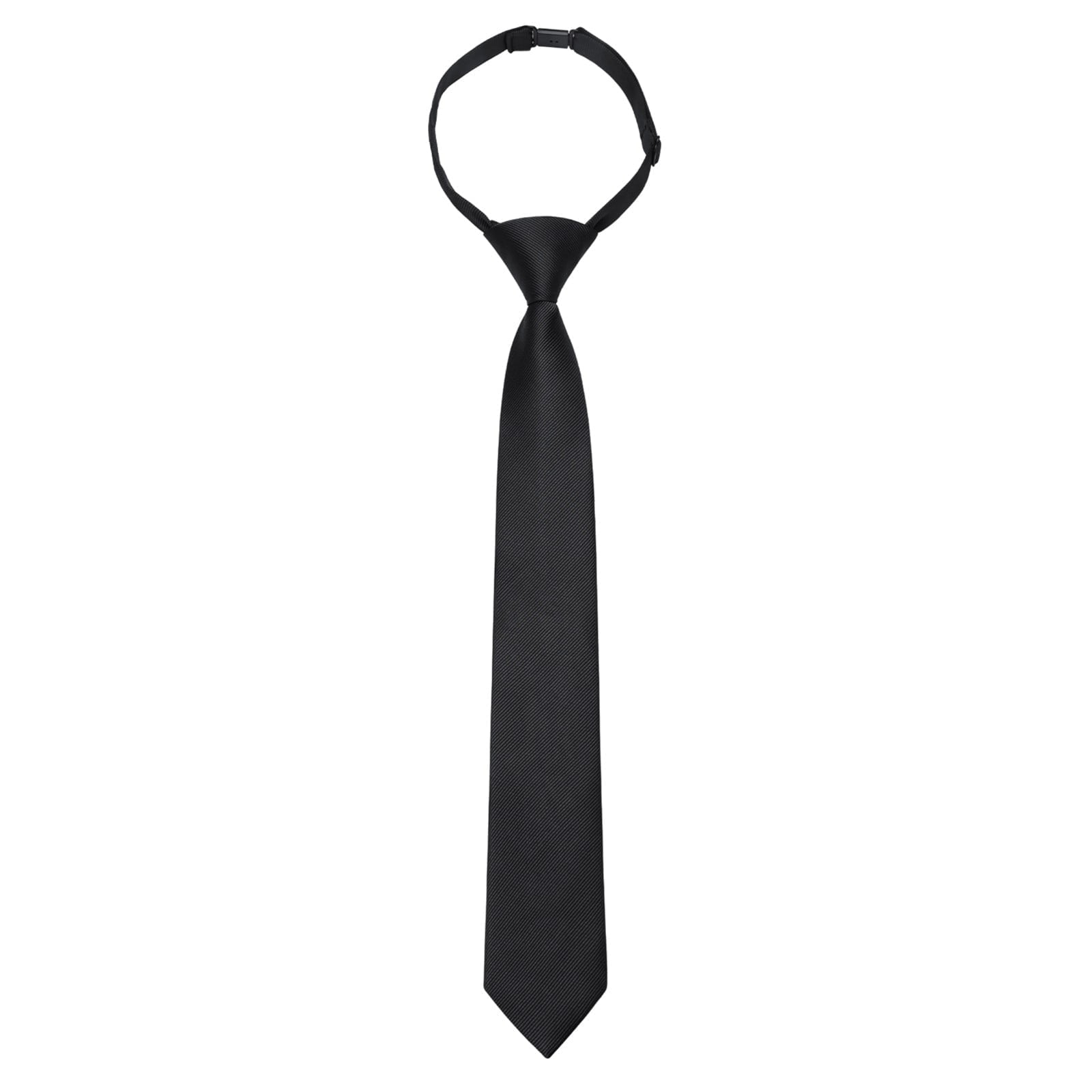HISDERN Black Boys Ties Woven Formal Pre-Tied Necktie Adjustable Child ...