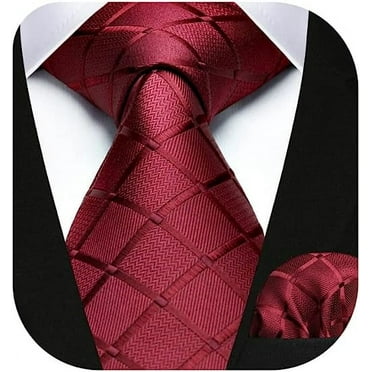 HISDERN Men Floral Ties Woven Classic 3.4" Necktie Set Formal tie ...