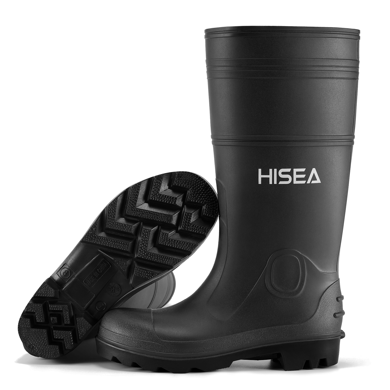 "Men's Genuine Leather Engineer Motorcycle Boots, 12"" Biker Style ...