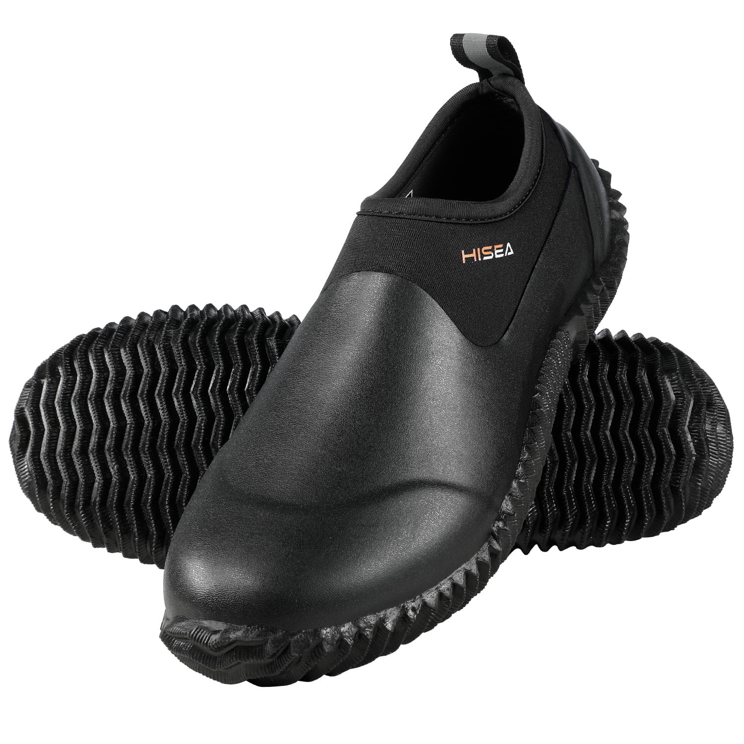 HISEA Unisex Waterproof Rubber Garden Shoes, Slip-on Rain Boots for Men ...