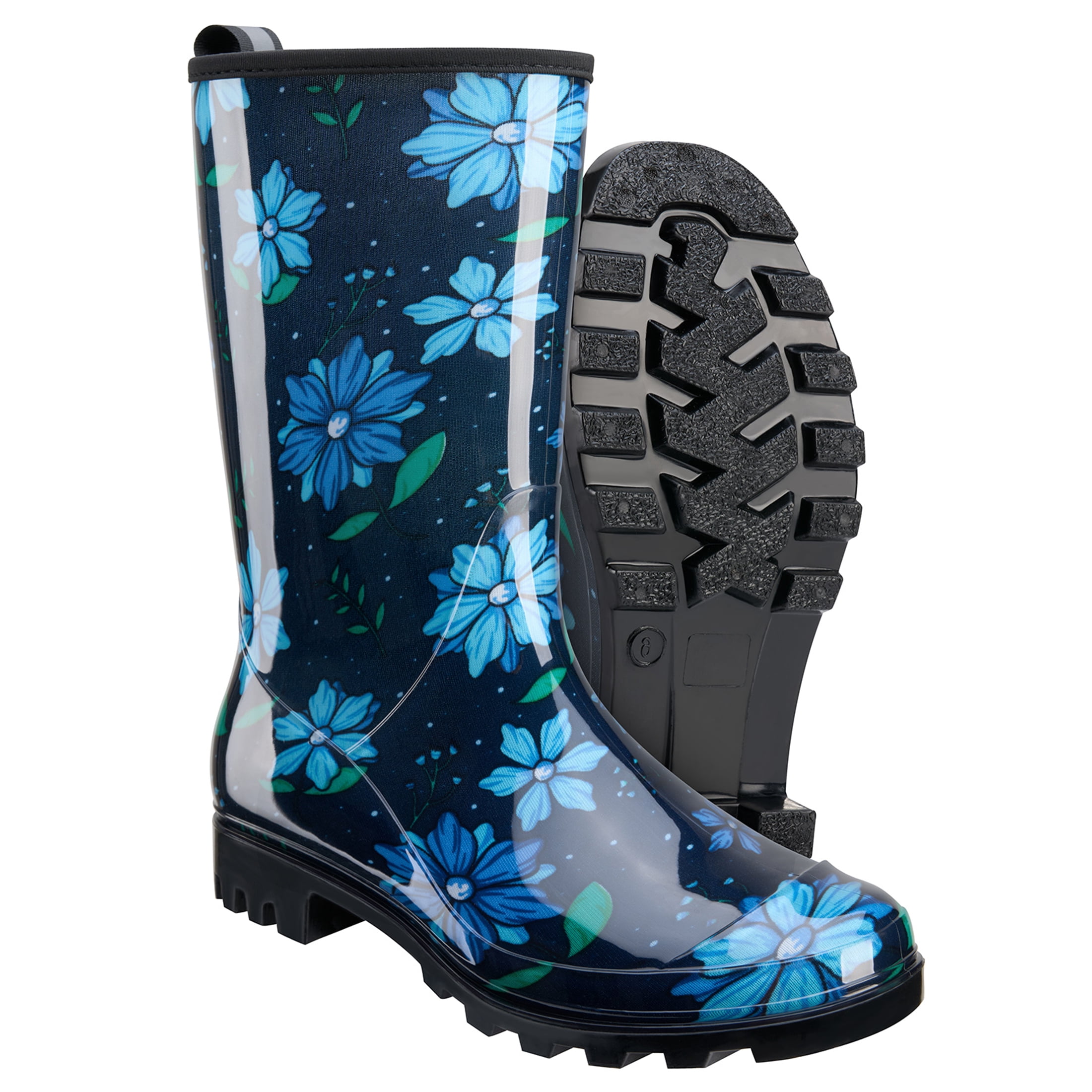 HISEA Women's Rain Boots, Waterproof Non-slip Mid Calf Garden Boots ...