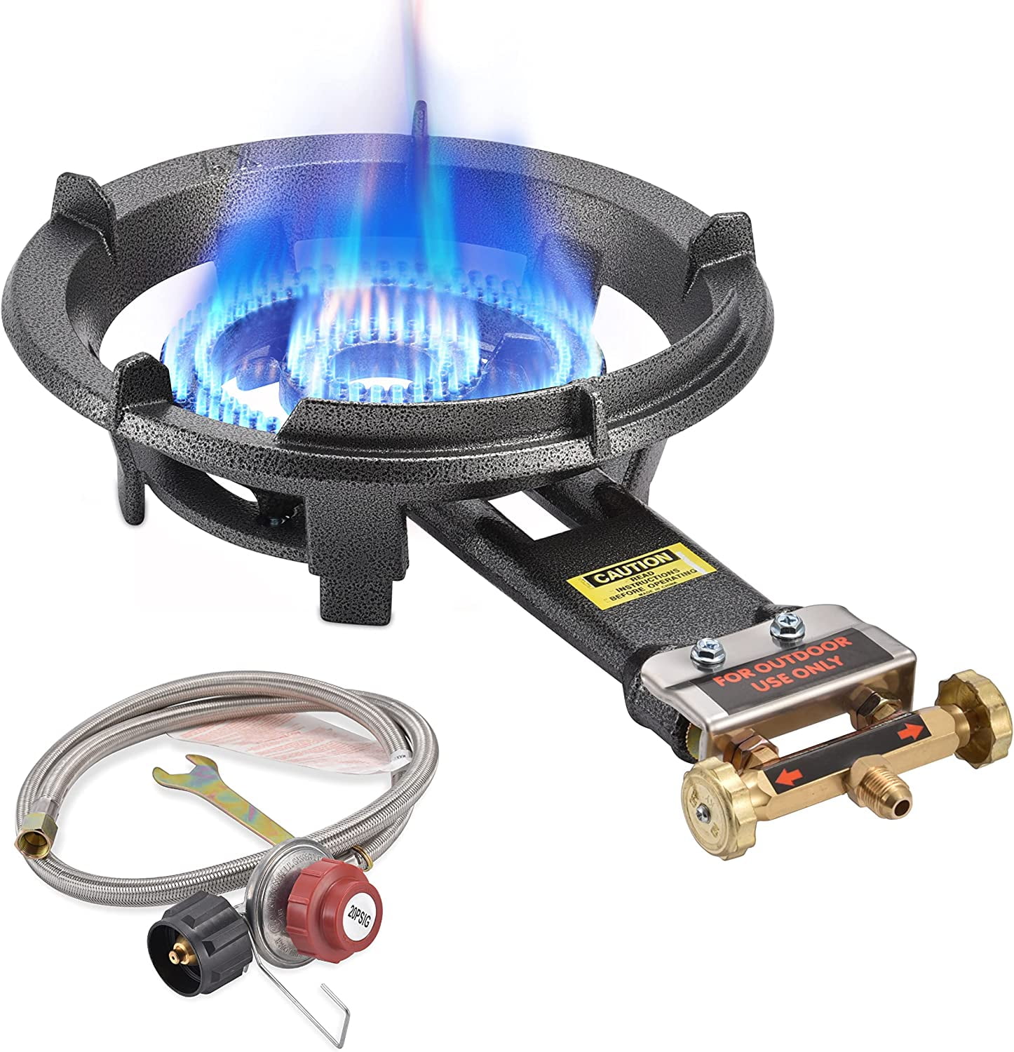 HISH Burner Stove, Single Propane Burner, Cast Iron Portable Propane ...