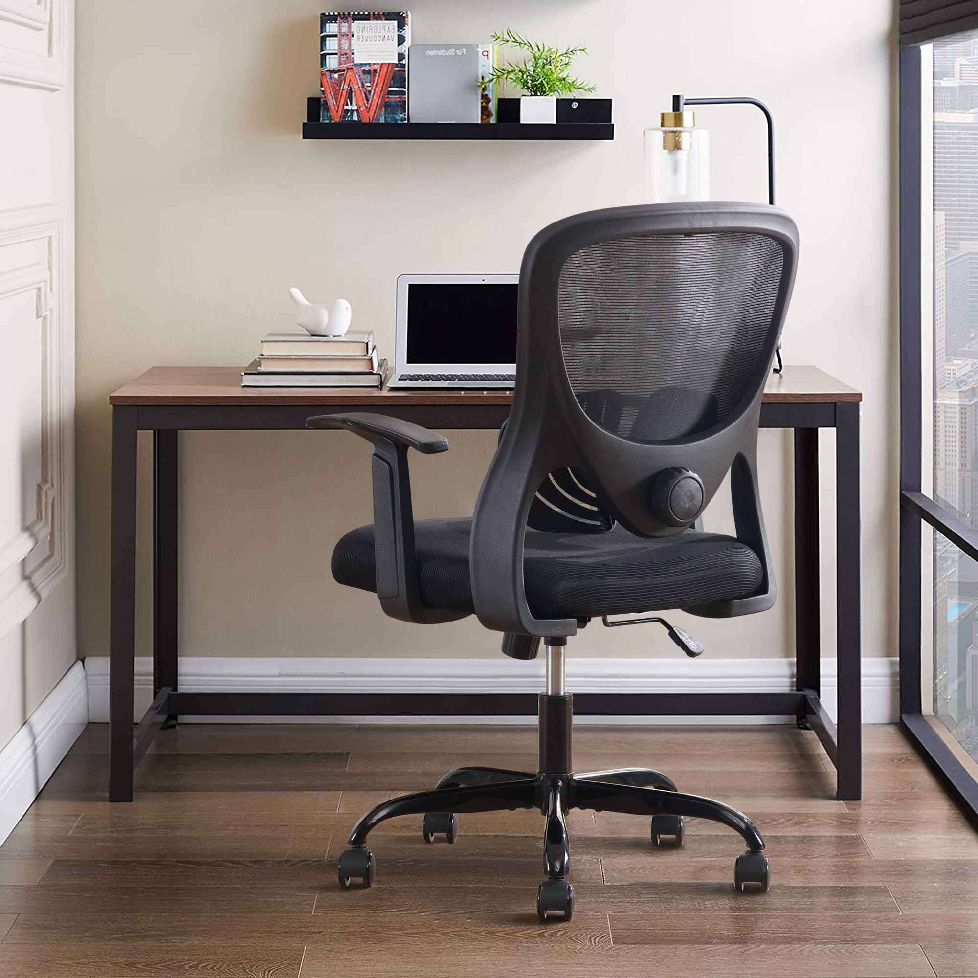 FlexiSpot Ergonomic Mesh Office Chair with Lumbar Support, Mesh Seat ...