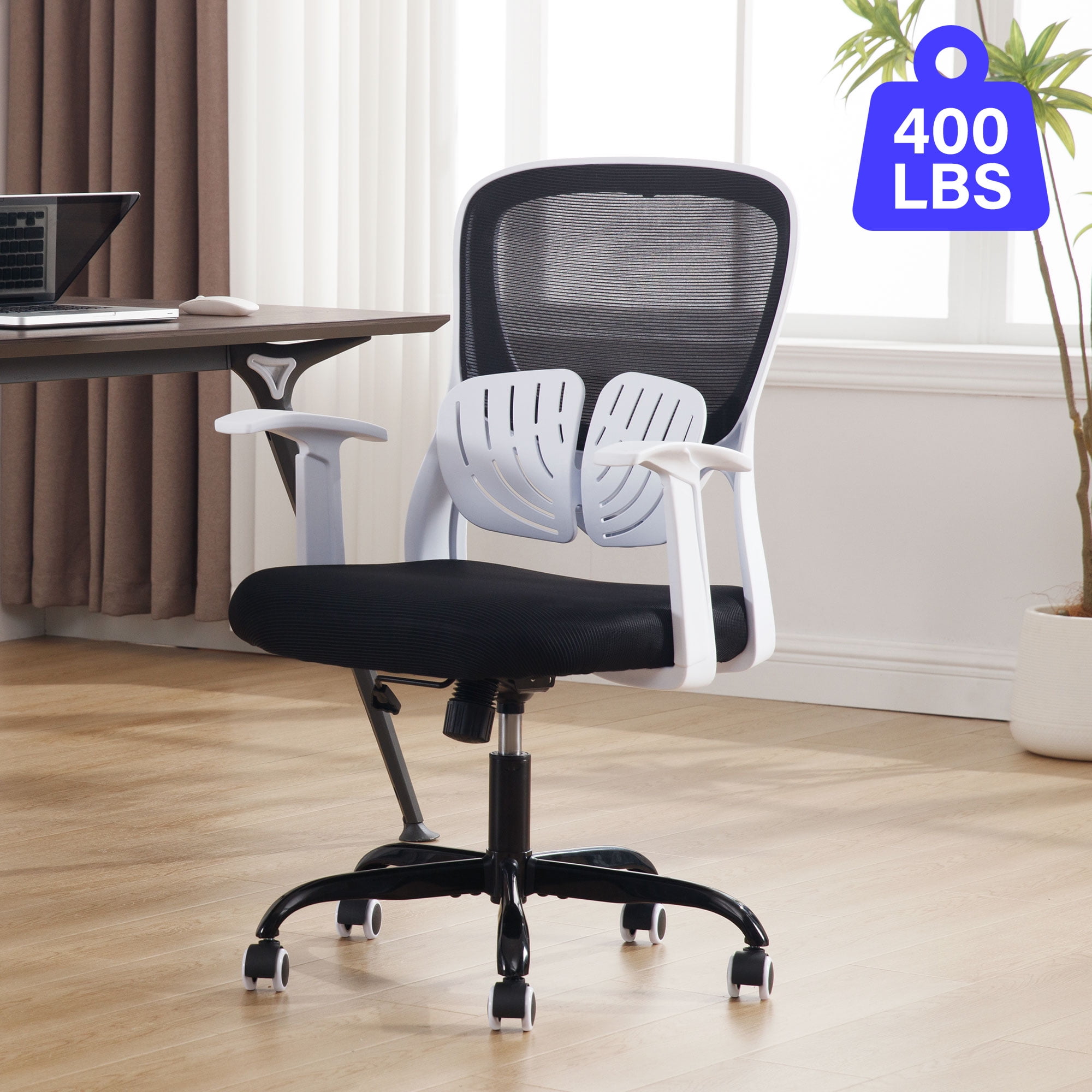 HISKC Ergonomic Office Chair, Comfort Home Office Task Chair, Lumbar ...