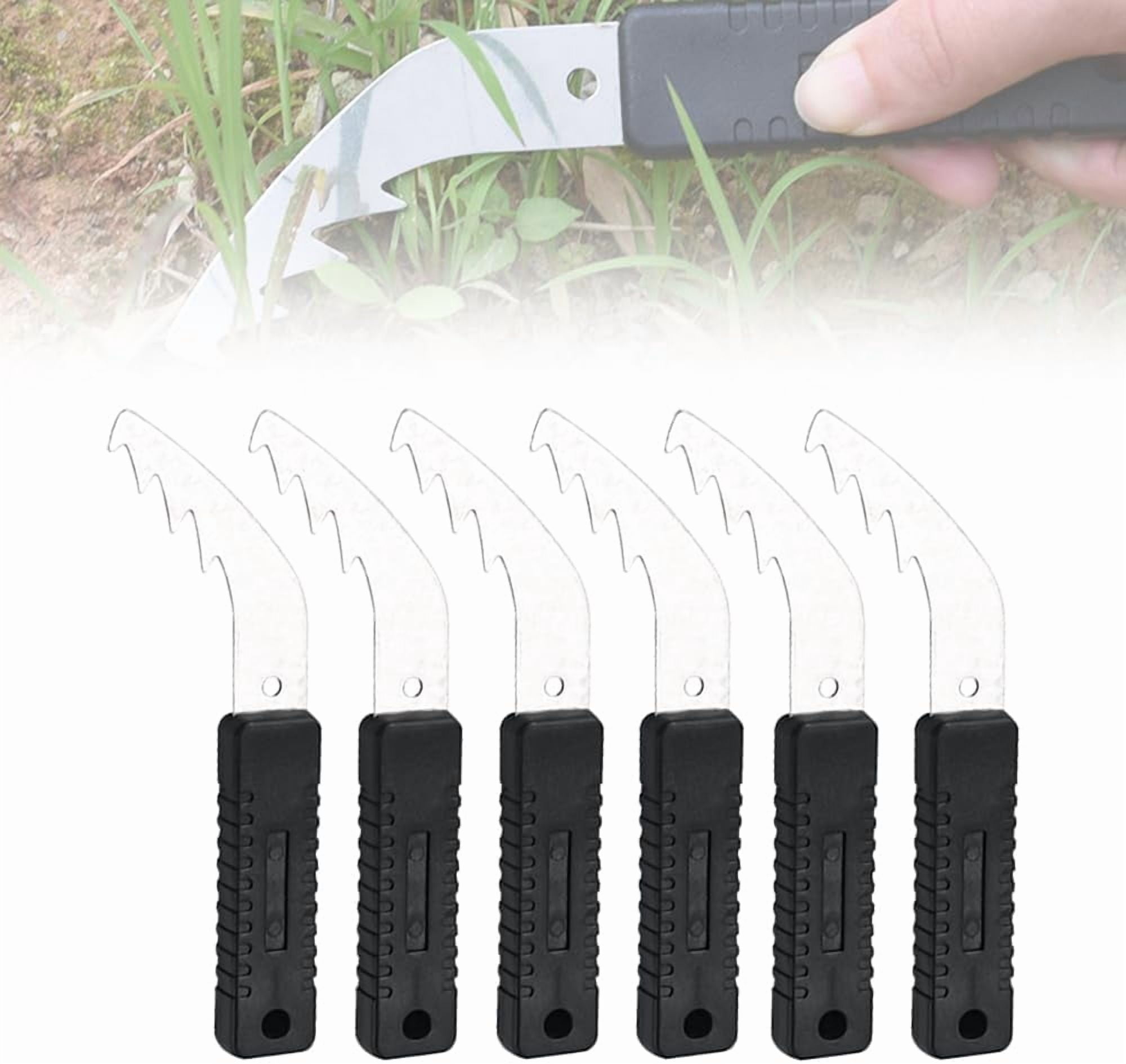 HISKI Manual Weed Remover Tool, 2025 Patio Weed Knife, Stainless Steel Crevice Weeding Digger ...