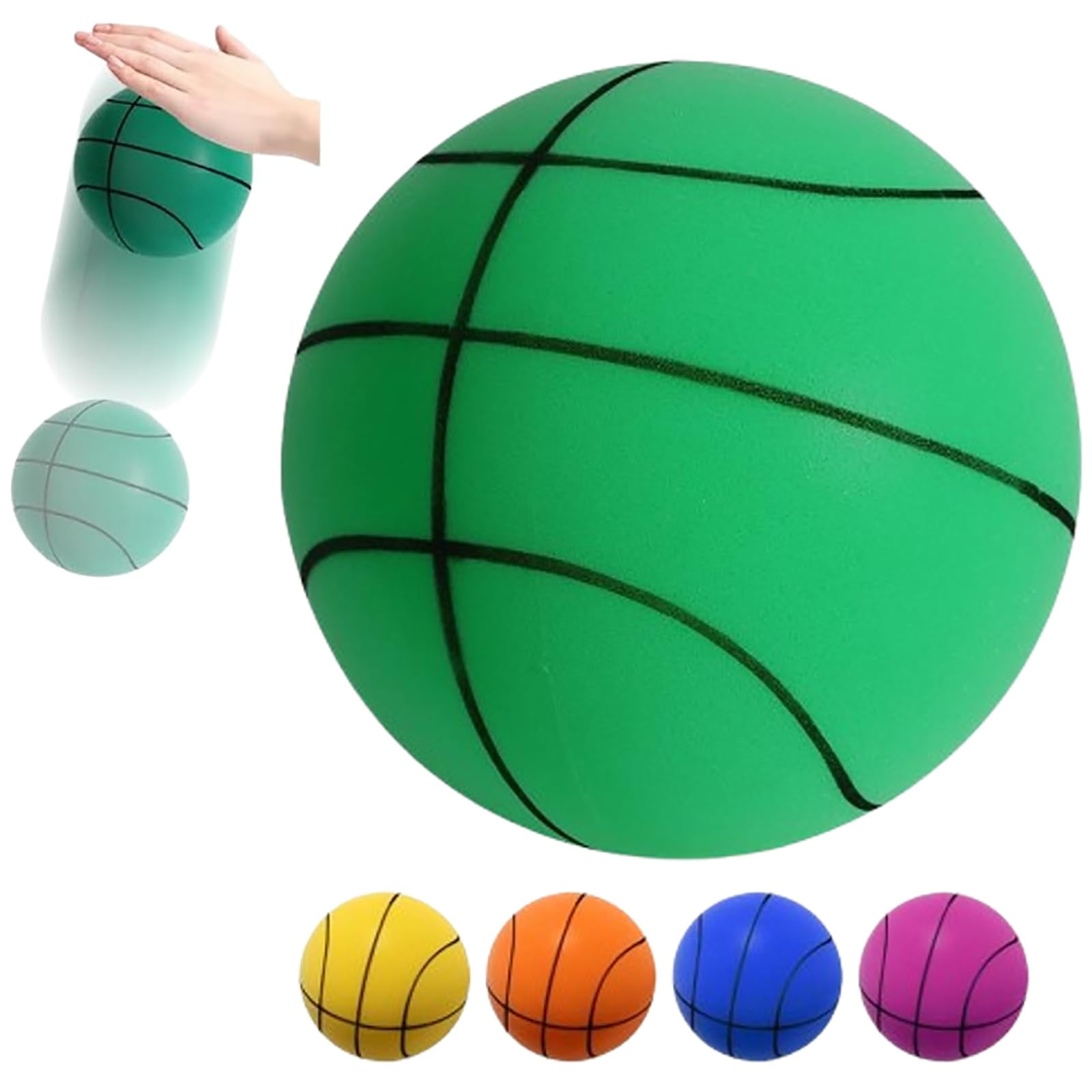 HISKI Silent Basketball, 2025 Upgrade Dribble Dream Silent Basketball ...