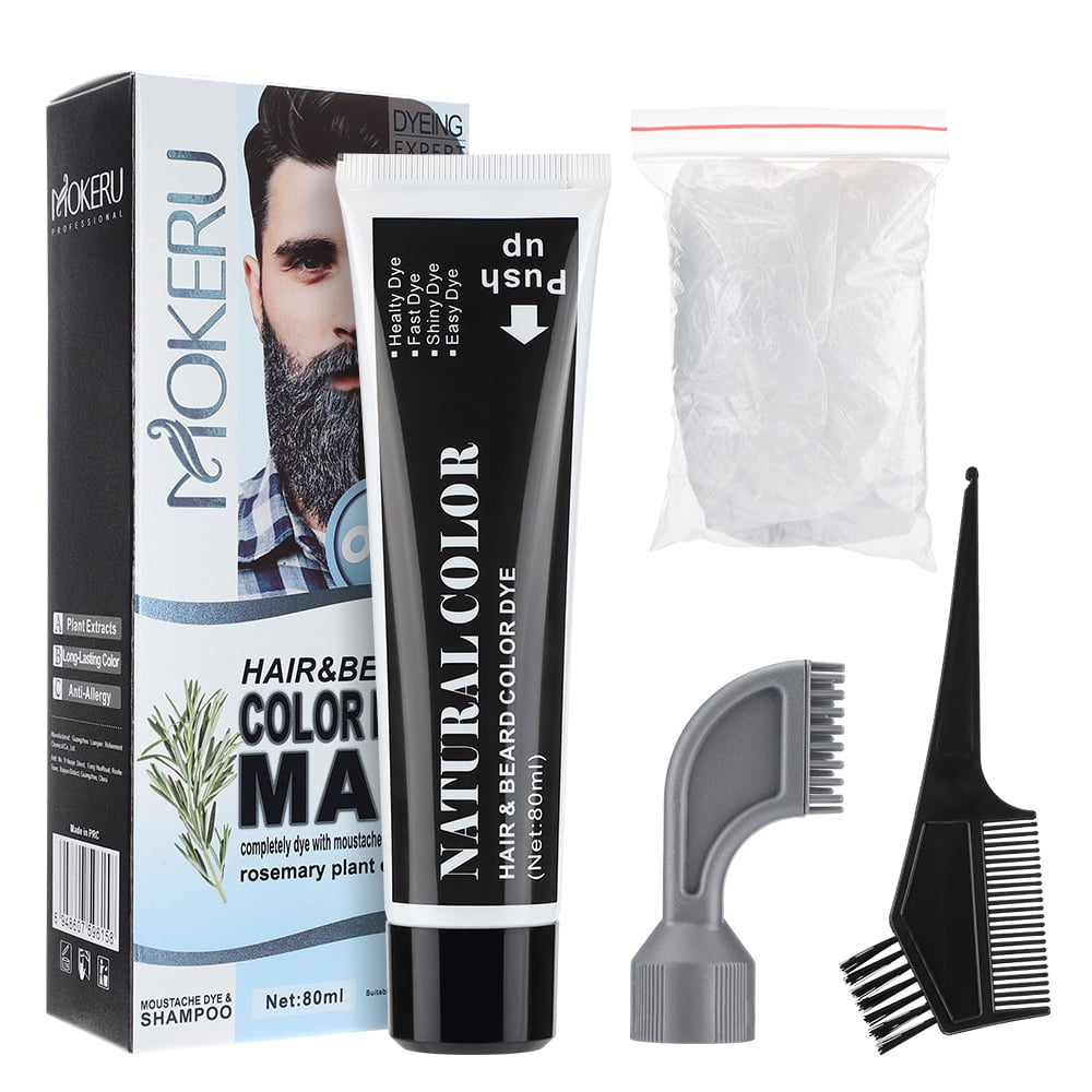 Mustache & Beard Cream Color Dye for Men, Easy No Mix Application with ...