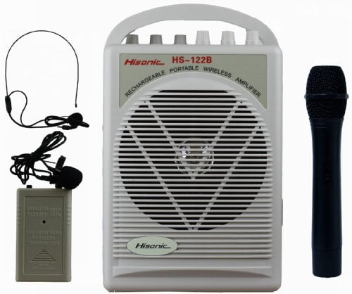 HISONIC HS120BT HL Portable PA System with Wireless Microphones and ...