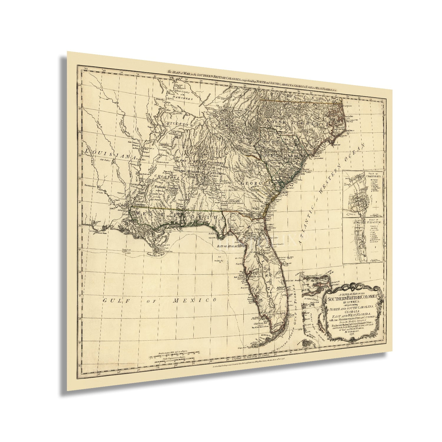Map Of Colonies In 1776 Original 13 States