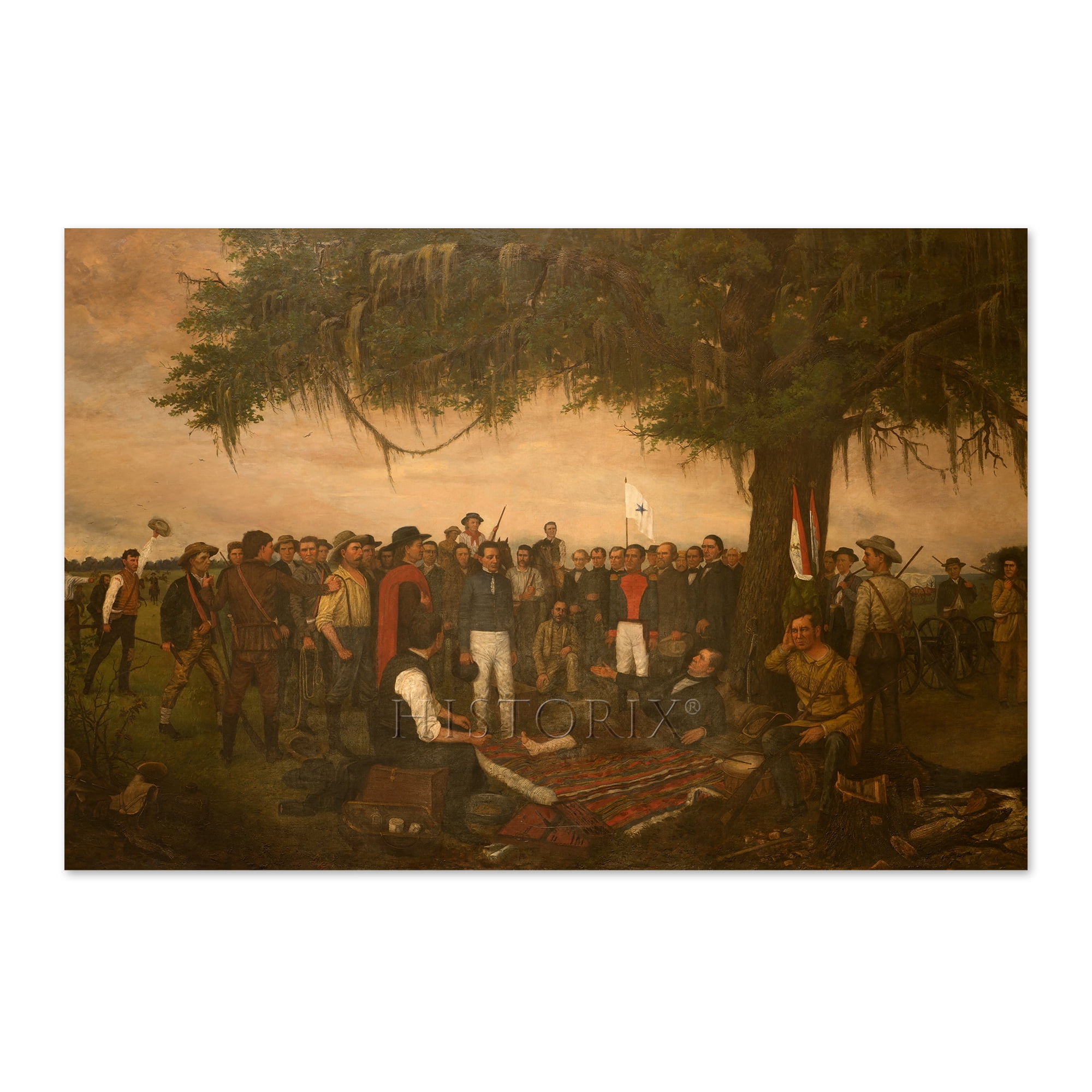 HISTORIX Vintage 1836 Surrender of Santa Anna Photo Print - Vintage ...
