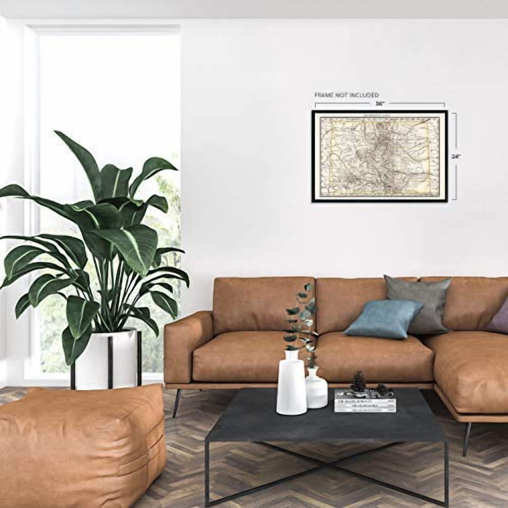 HISTORIX Vintage 1879 Colorado Map Poster - 24x36 Inch Vintage Colorado Map - Old State Map of ...