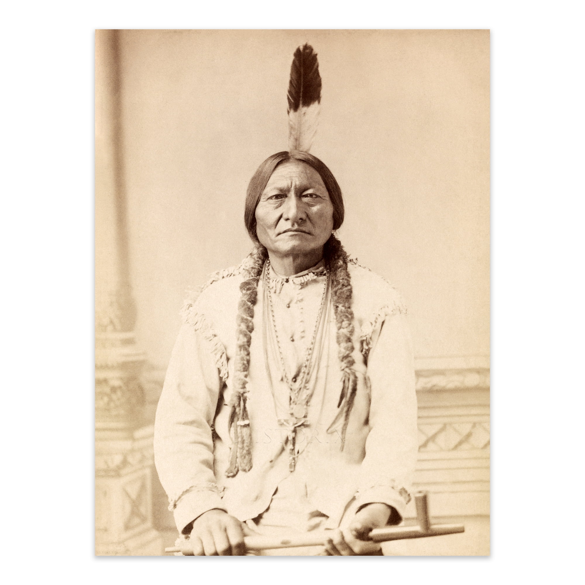 HISTORIX Vintage 1885 Sitting Bull Photo Print - Vintage Portrait Photo ...