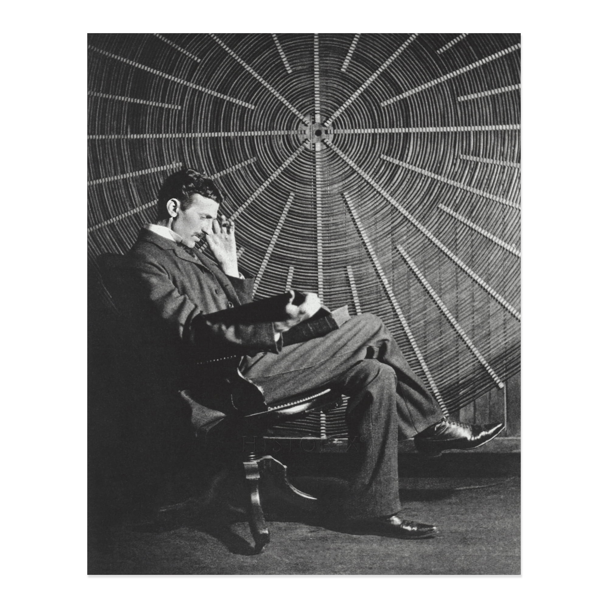 HISTORIX Vintage 1896 Nikola Tesla Photo Print - Vintage Photo of ...