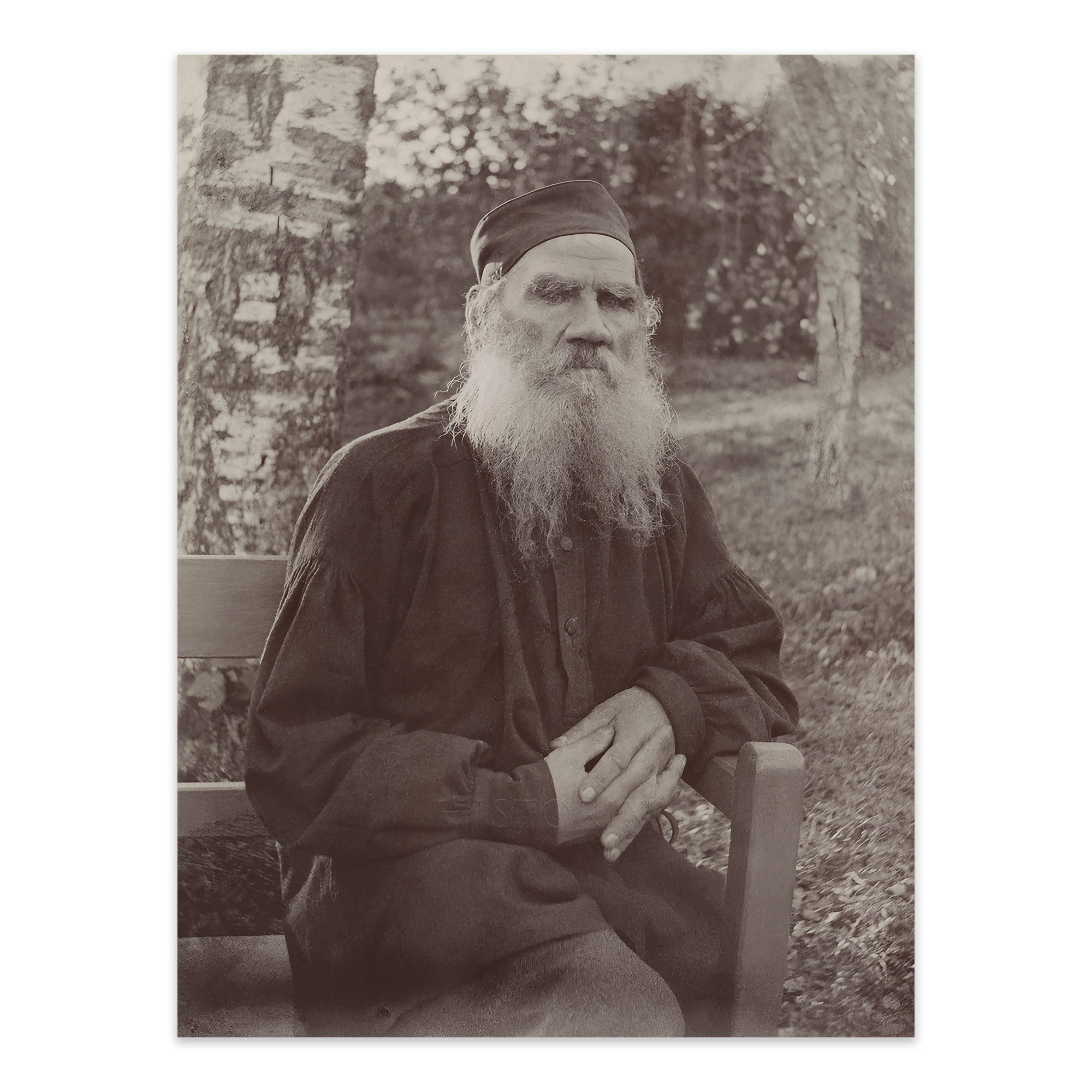 HISTORIX Vintage 1897 Leo Tolstoy Photo Print - Vintage Portrait Photo ...