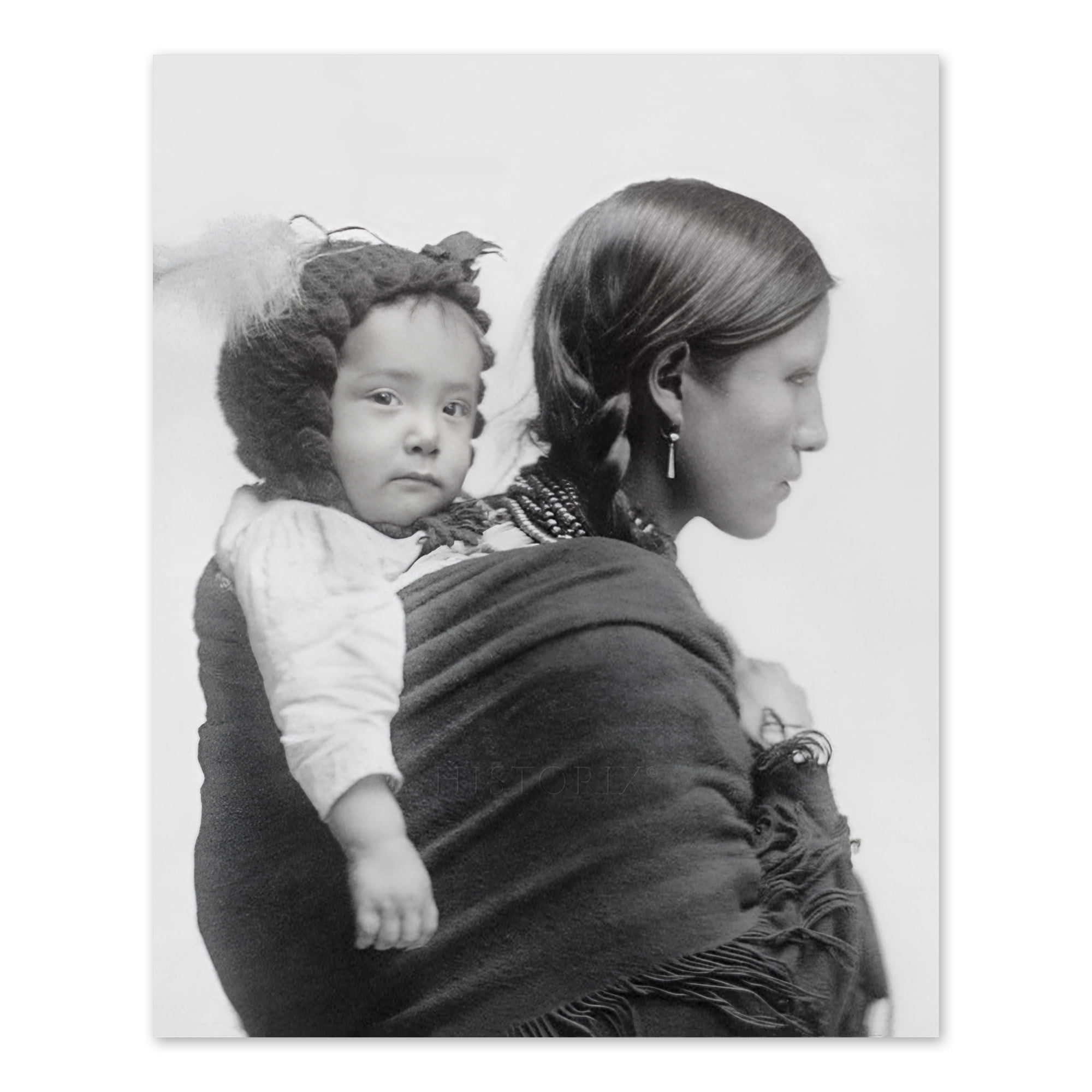 HISTORIX Vintage 1901 Native American Woman Photo Print - Vintage ...