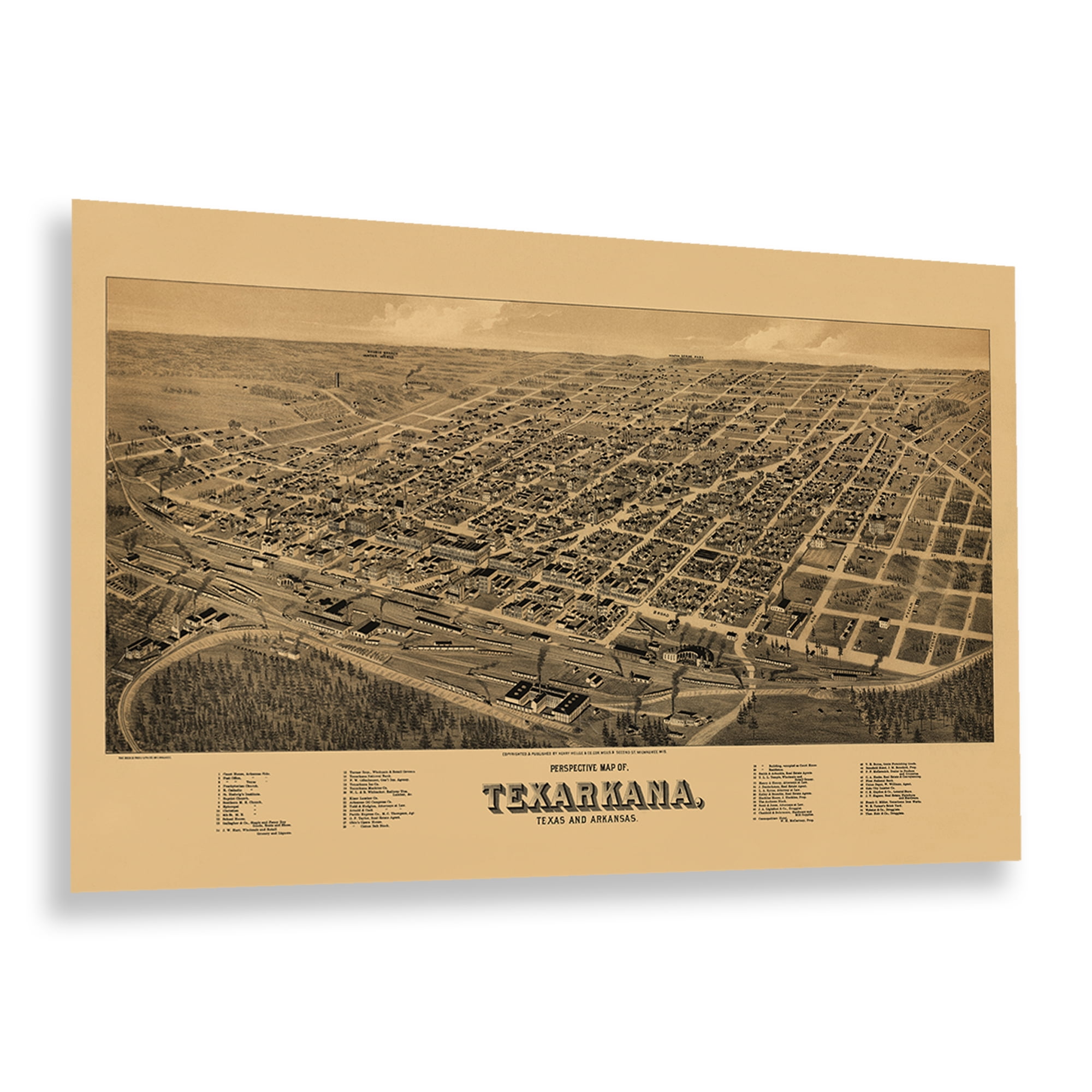 HISTORIX Vintage 1908 Key West Florida Map Print - Vintage Map of Key ...