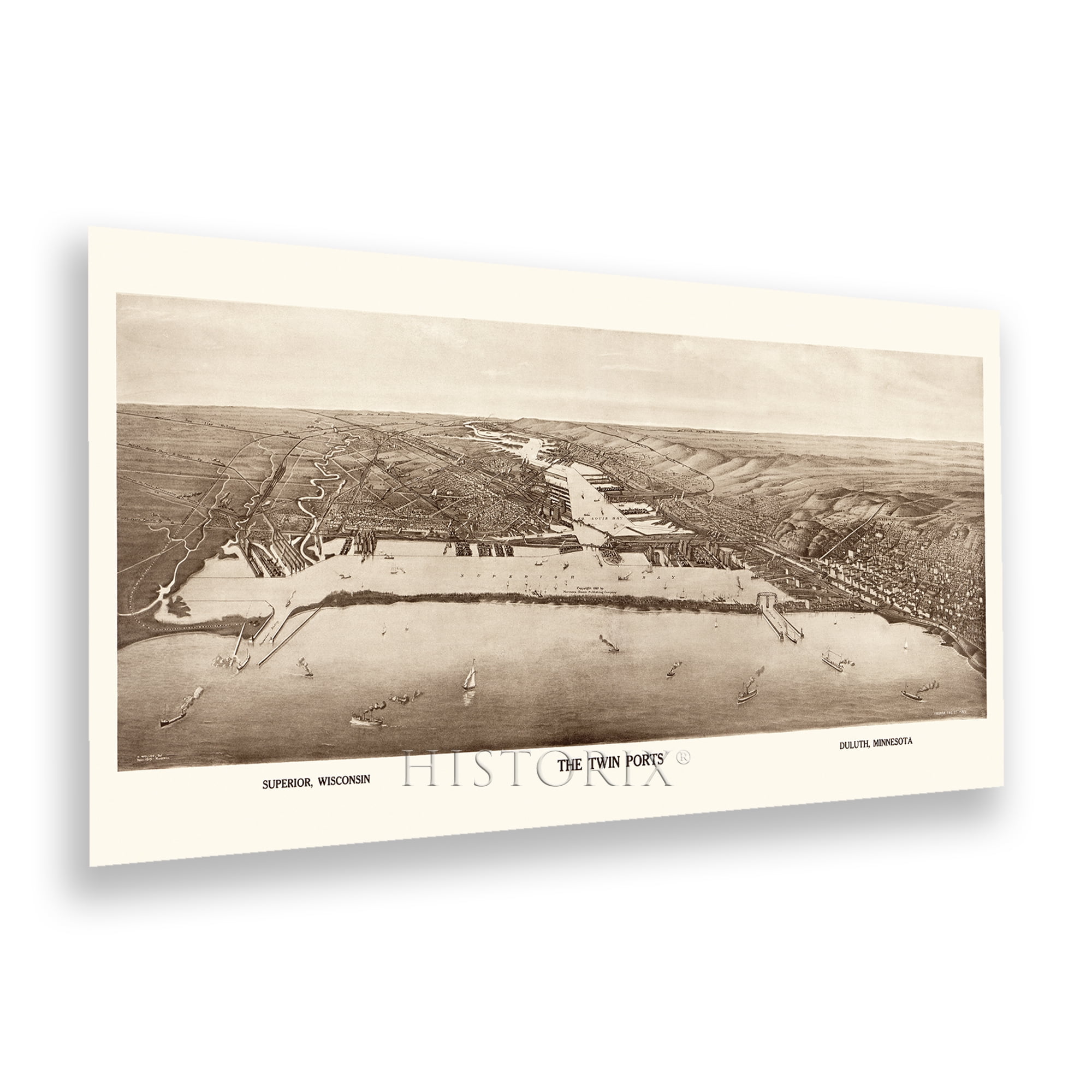 HISTORIX Vintage 1915 The Twin Ports Superior Wisconsin Duluth ...