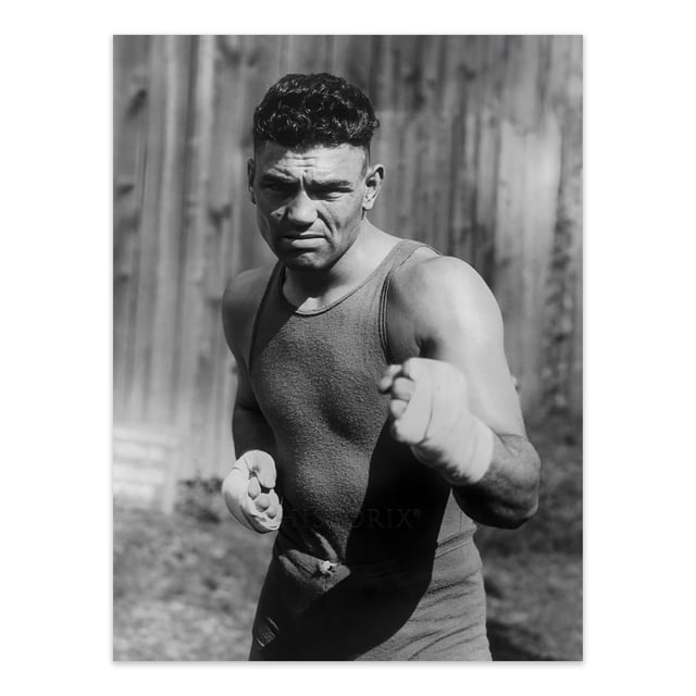 HISTORIX Vintage 1926 Jack Dempsey Photo Print - Vintage Portrait Photo ...