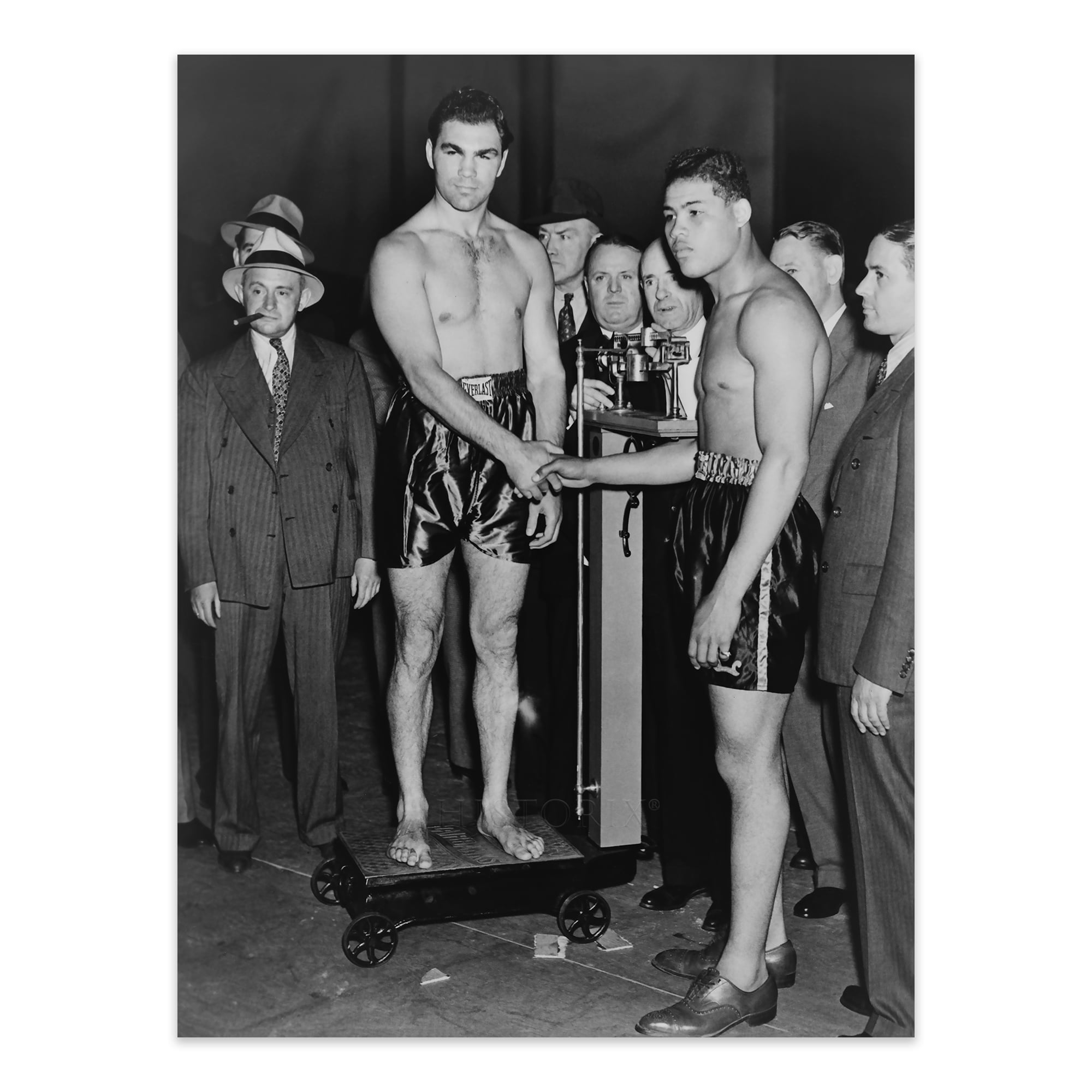HISTORIX Vintage 1936 Joe Louis & Max Schmeling Photo Print - Old Photo of Joe Louis and Max ...