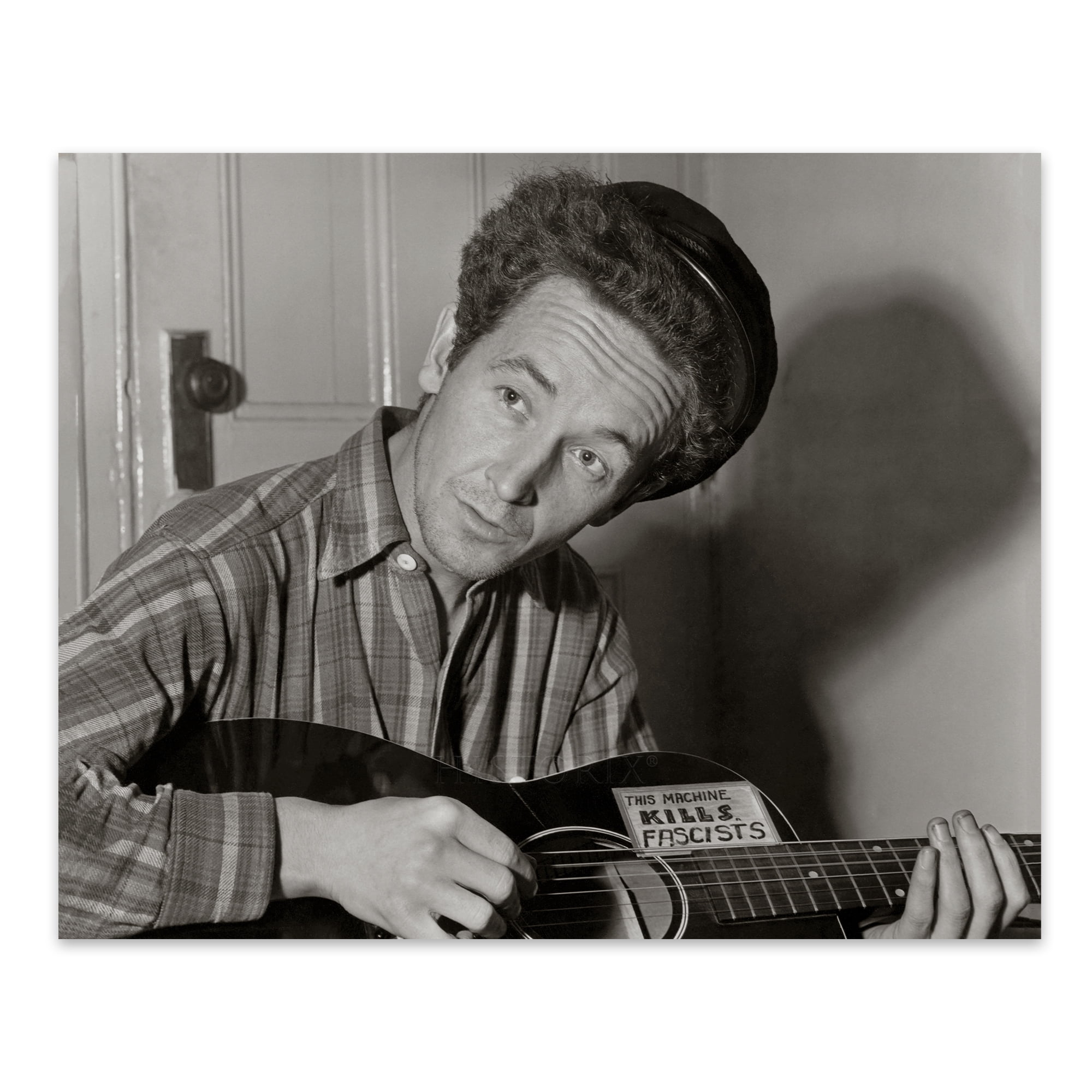 HISTORIX Vintage 1943 Woody Guthrie Photo Print - Vintage Portrait ...