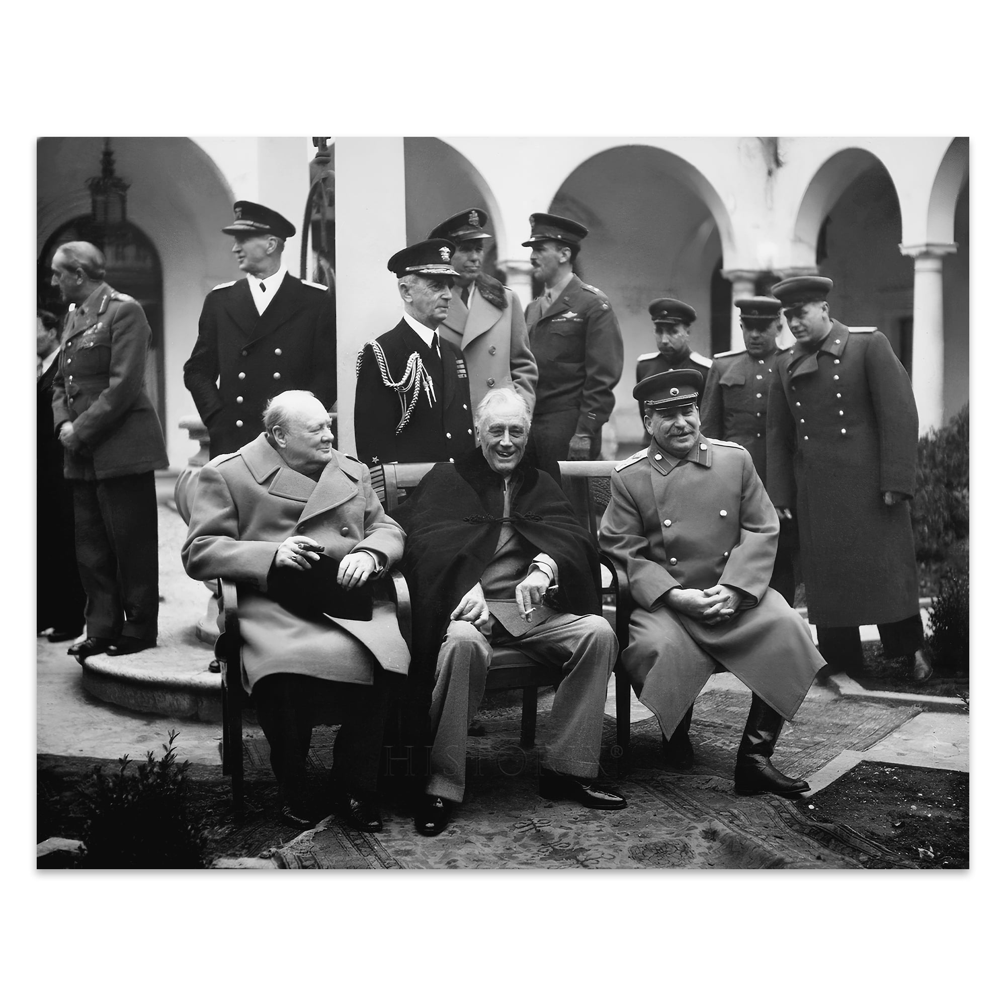 HISTORIX Vintage 1945 The Big Three Yalta Conference Photo Print ...